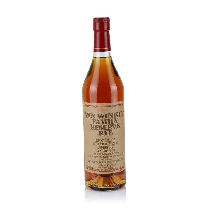 Old Rip Van Winkle Family Reserve Rye 13 Year Old 2020 Release Auction ...