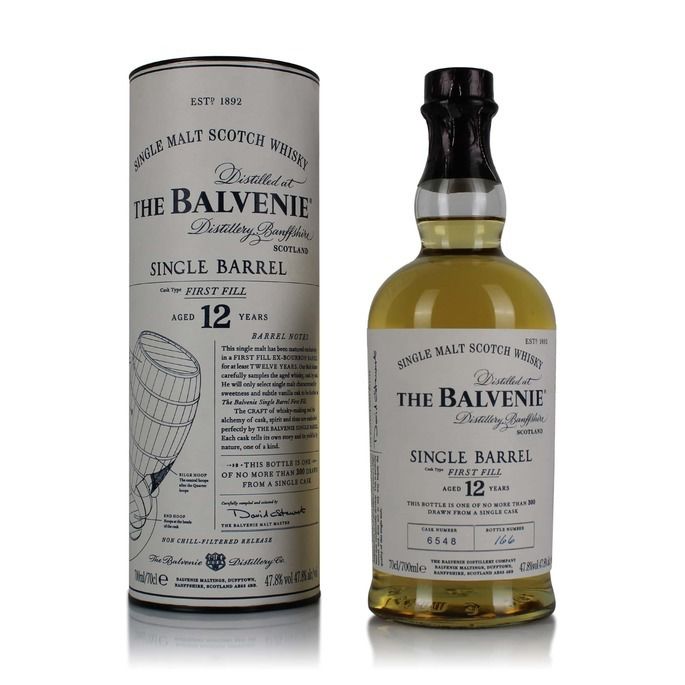 Balvenie 12 Year Old Single First Fill Barrel #6548 Auction ...