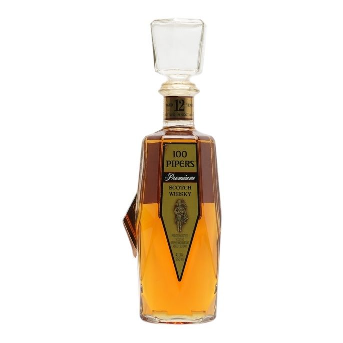 Seagram's 100 Pipers 12 Year Old Premium Scotch Whisky 1980s (750ml ...