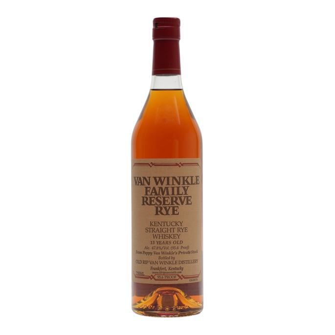 Old Rip Van Winkle Family Reserve Rye 13 Year Old 2020 Bottling Auction ...