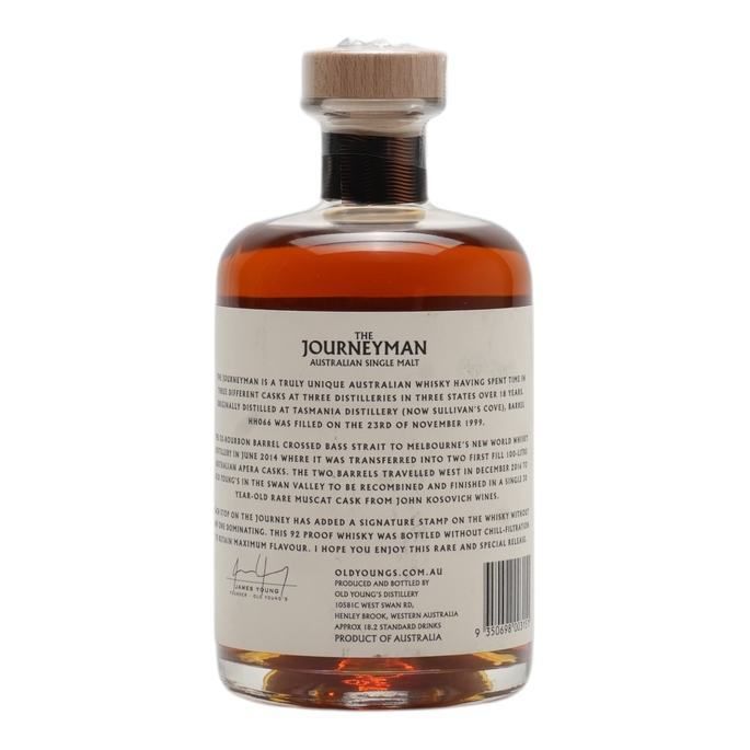 Old Young's Distillery The Journeyman 1999 Single Barrel HH066 // Sullivans Cove (500ml) Auction ...