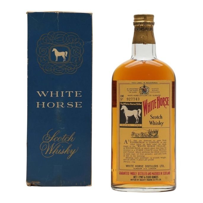 White Horse Blended Scotch Whisky 1950s Bottling Dalgety & Co Import (1 ...