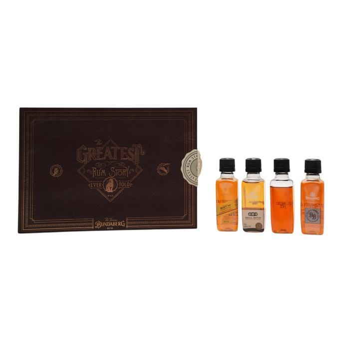 Bundaberg The Greatest Rum Story Miniature Set (4x50ml Miniatures ...