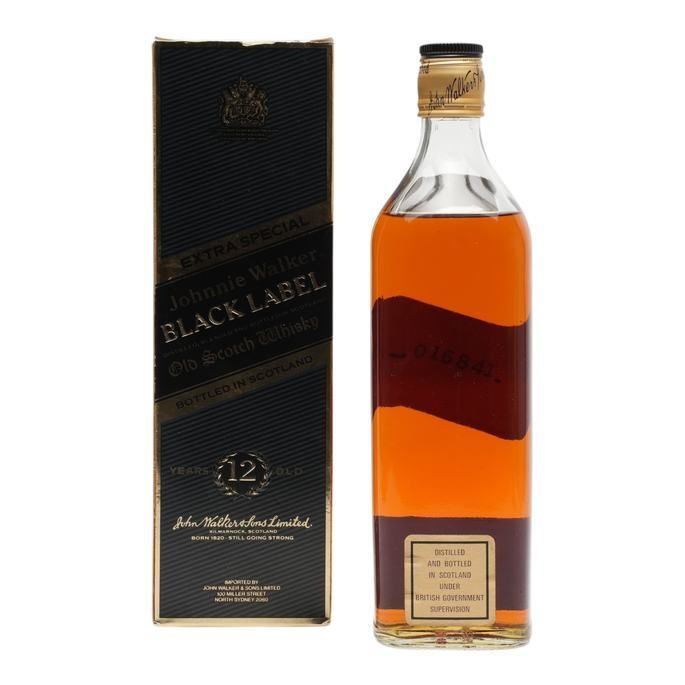 Johnnie Walker Black Label 12 Year Old Extra Special 1980s Bottling ...