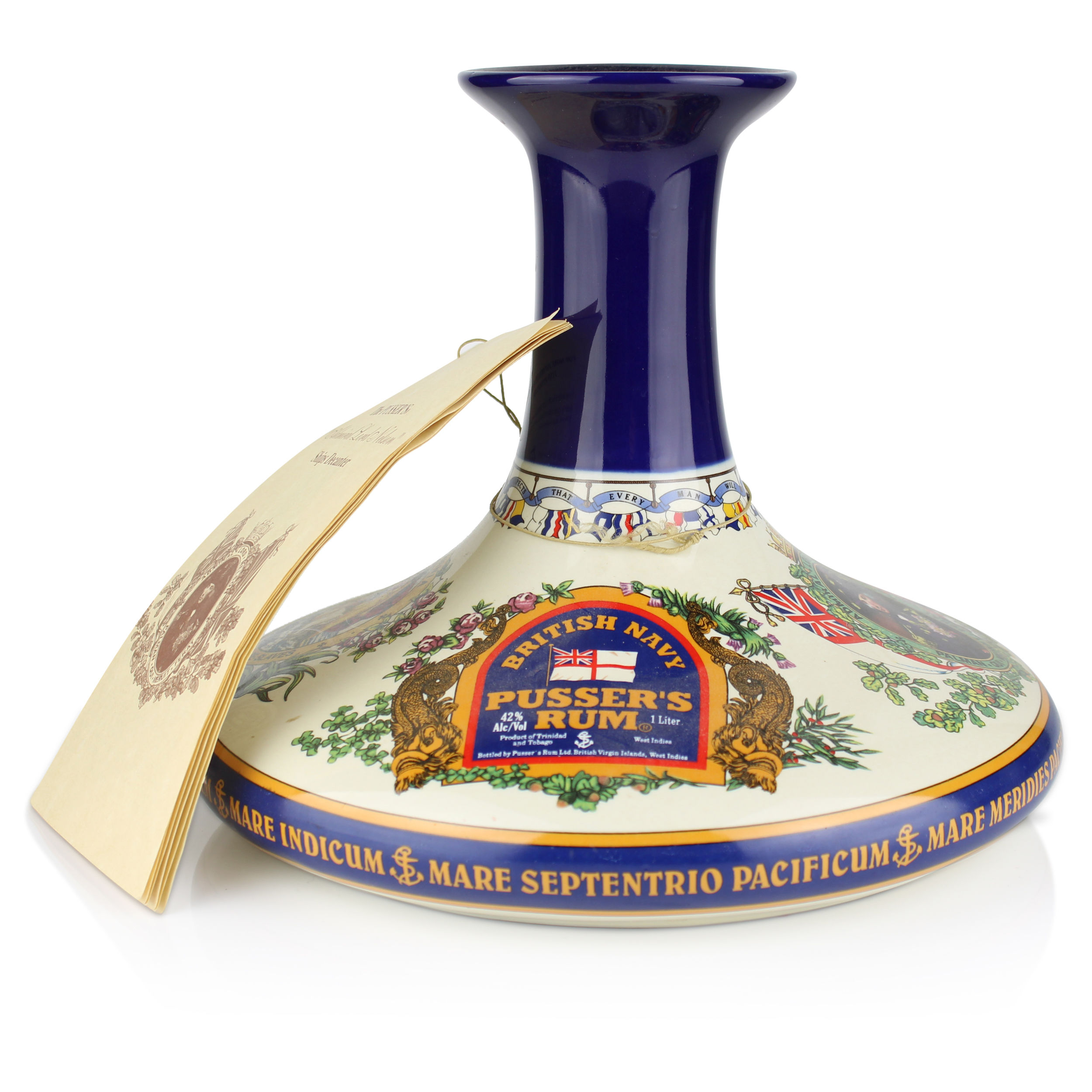 Pussers Rum British Royal Navy Lord Nelson Ceramic Wade Decanter ...
