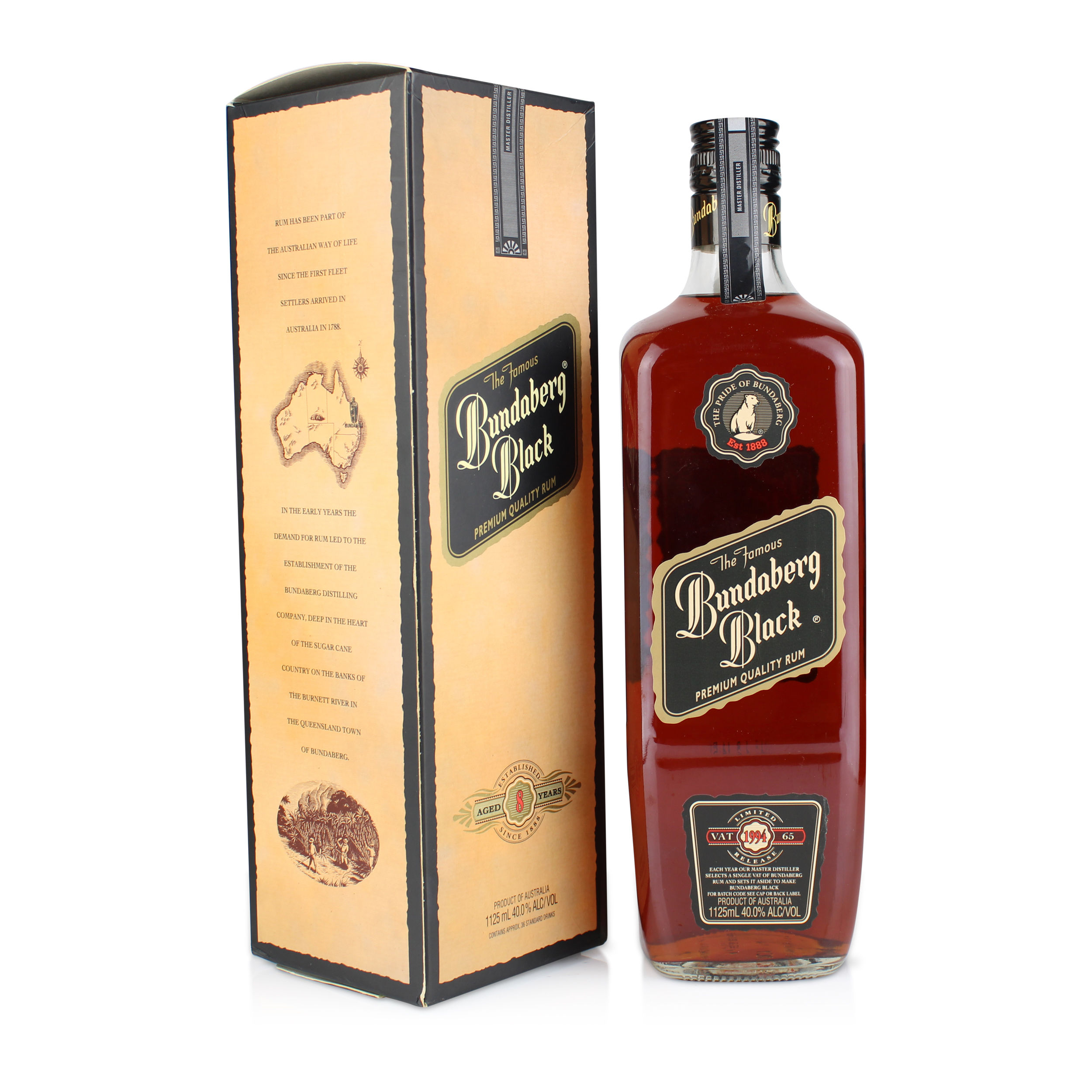 Bundaberg Black Rum 1994 VAT 65 Auction | Australian Whisky Auctions