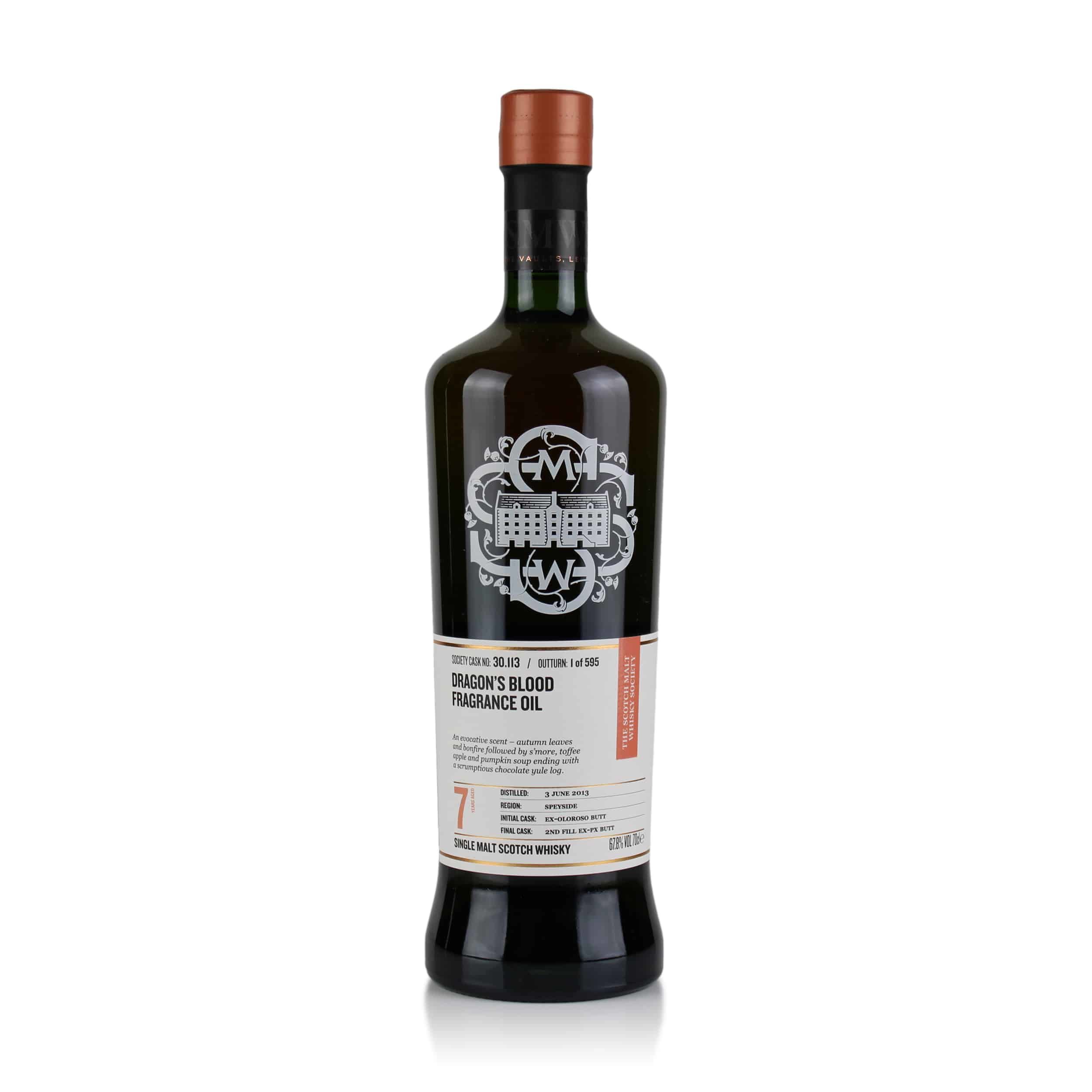 SMWS 30.113 Dragon's Blood Fragrance Oil Glenrothes 7 Year Old Auction ...