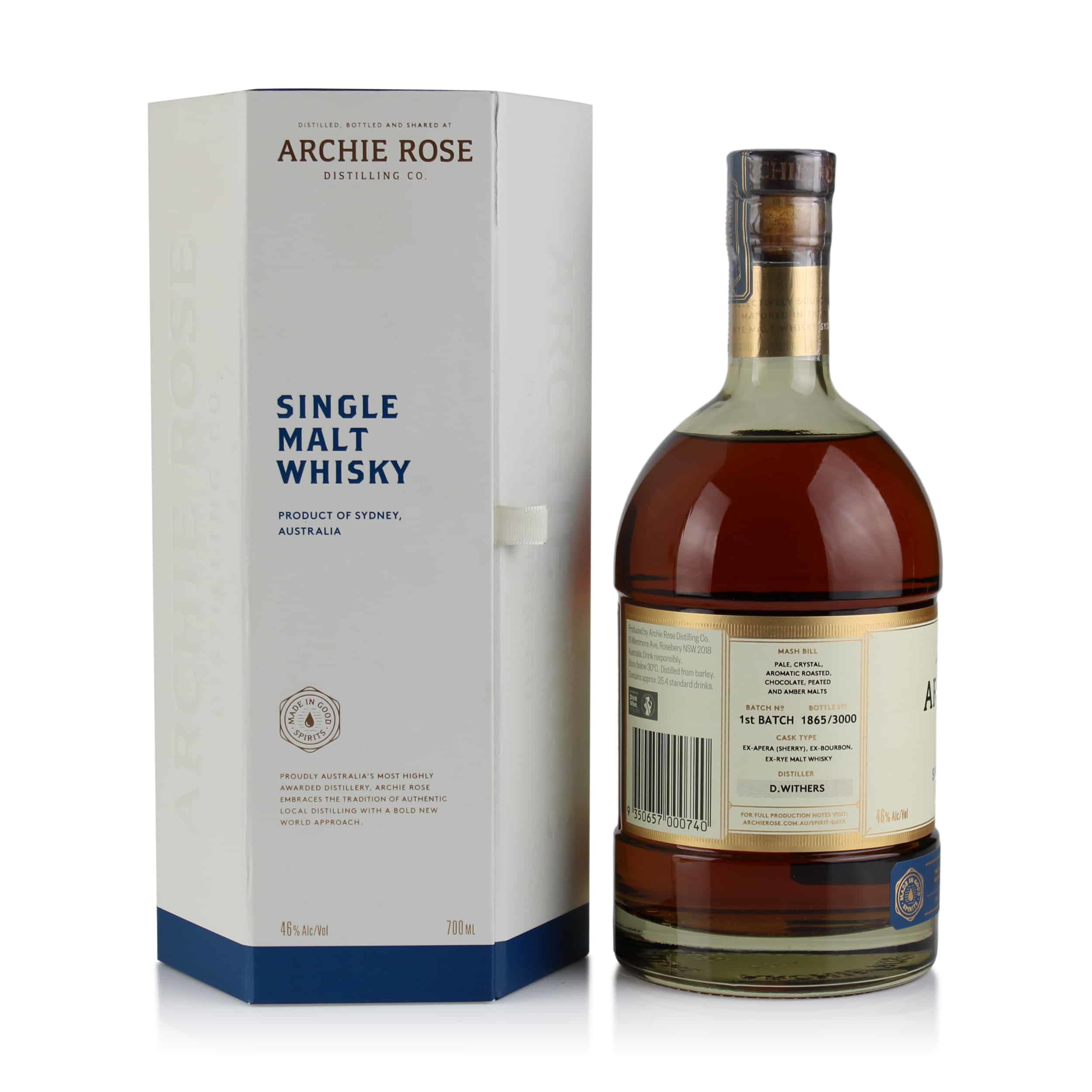 Archie Rose Single Malt Whisky Batch 1 Auction | Australian Whisky Auctions
