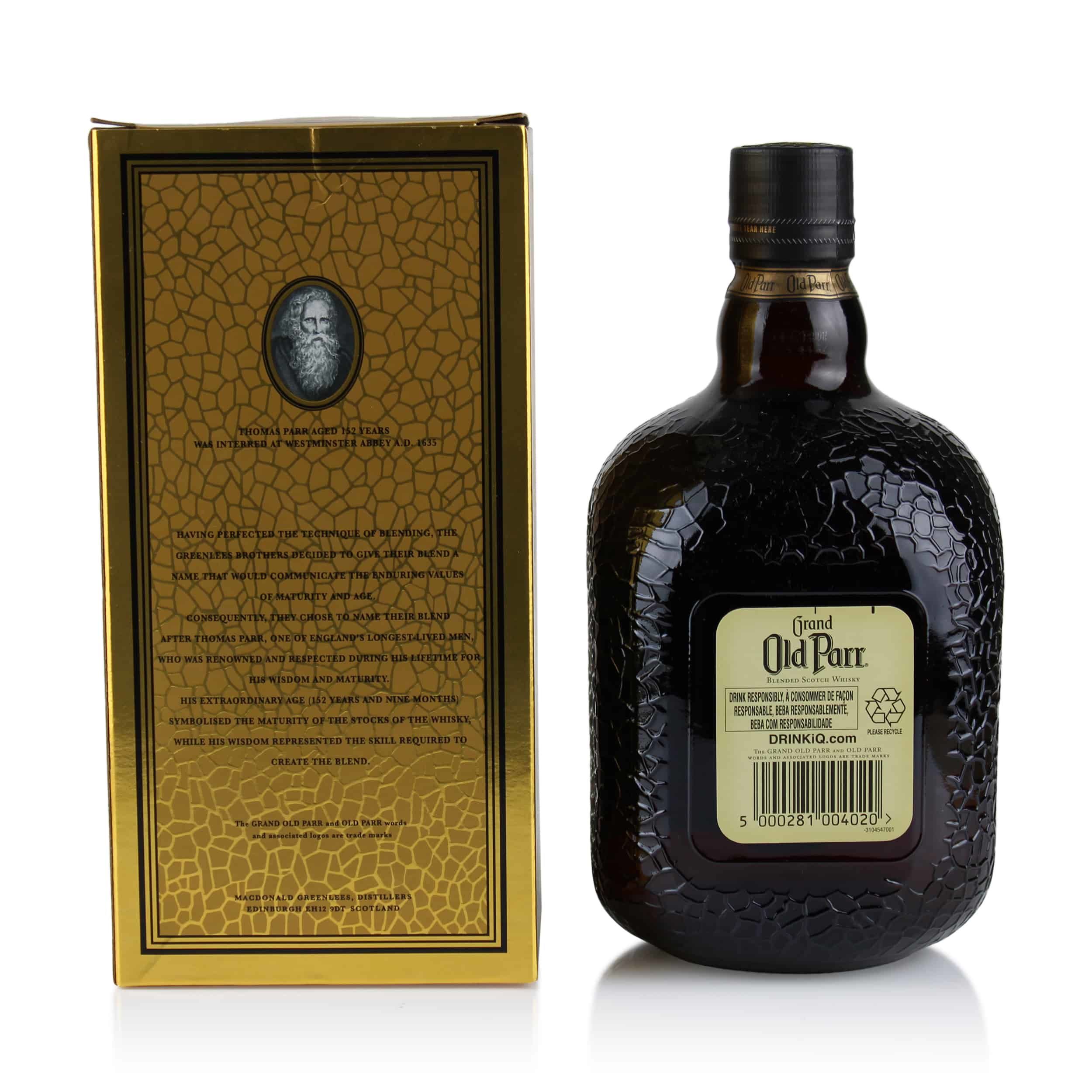 Grand Old Parr 12 Year Old Deluxe Scotch Whisky Auction | Australian ...