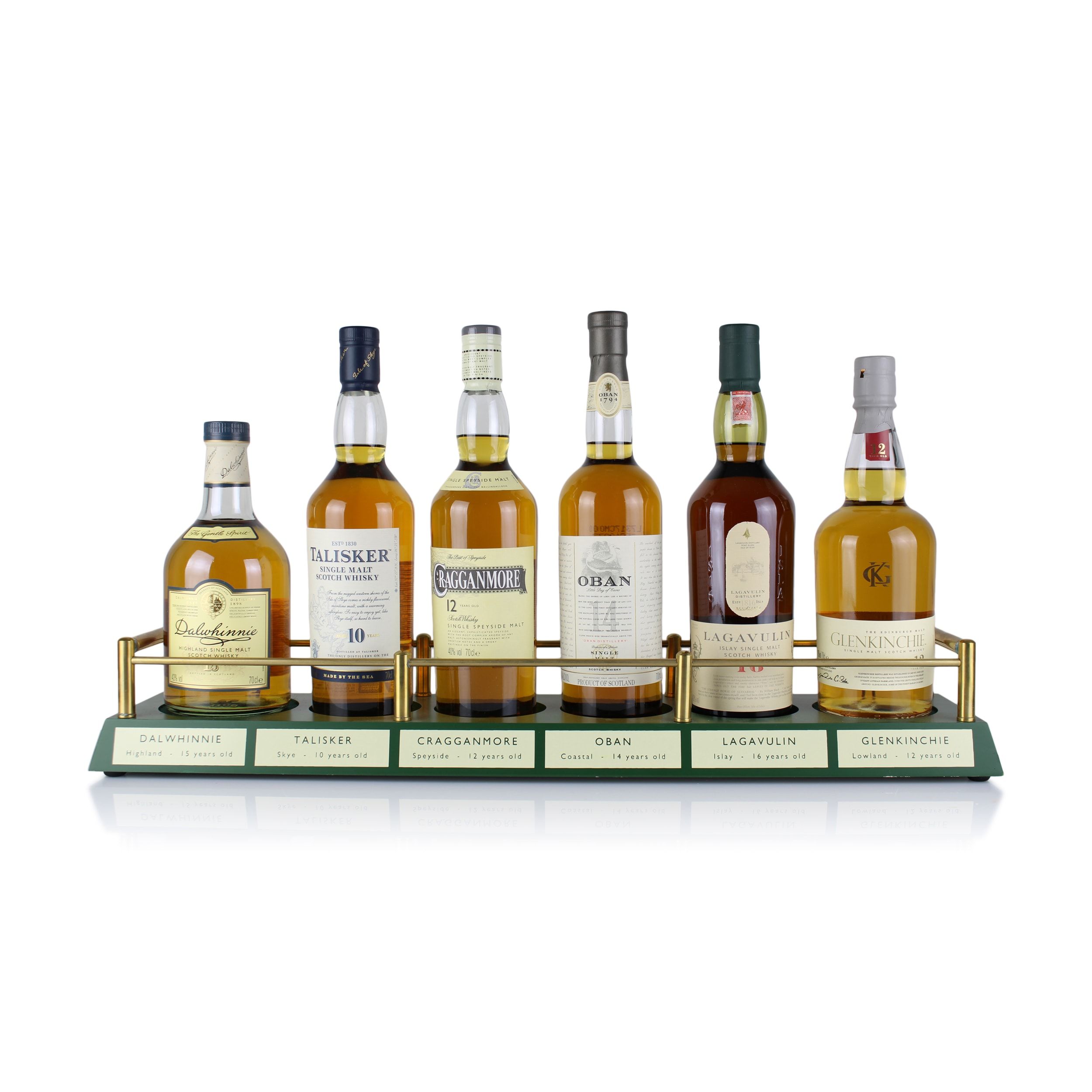 Diageo 5 Bottle Plinth Set (Dalwhinnie 15, Talisker 10, Cragganmore 12 ...
