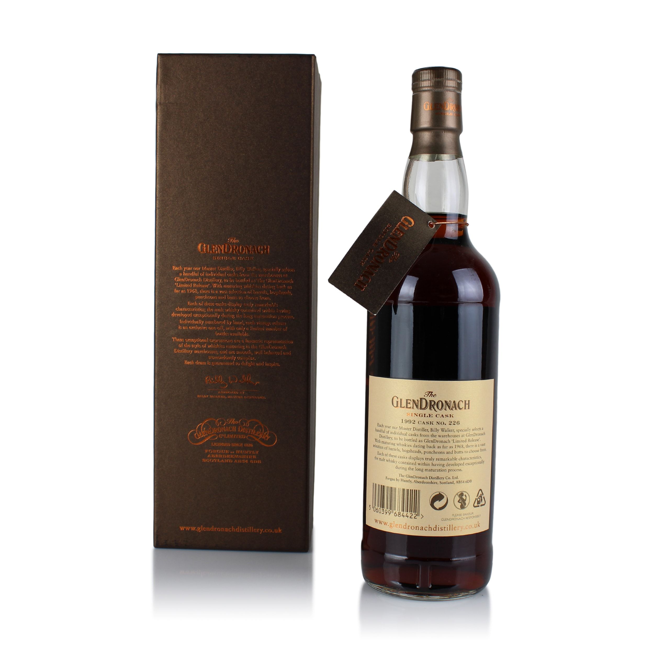 Glendronach 1992 24 Year Old Single Oloroso Sherry Butt #226 Auction ...