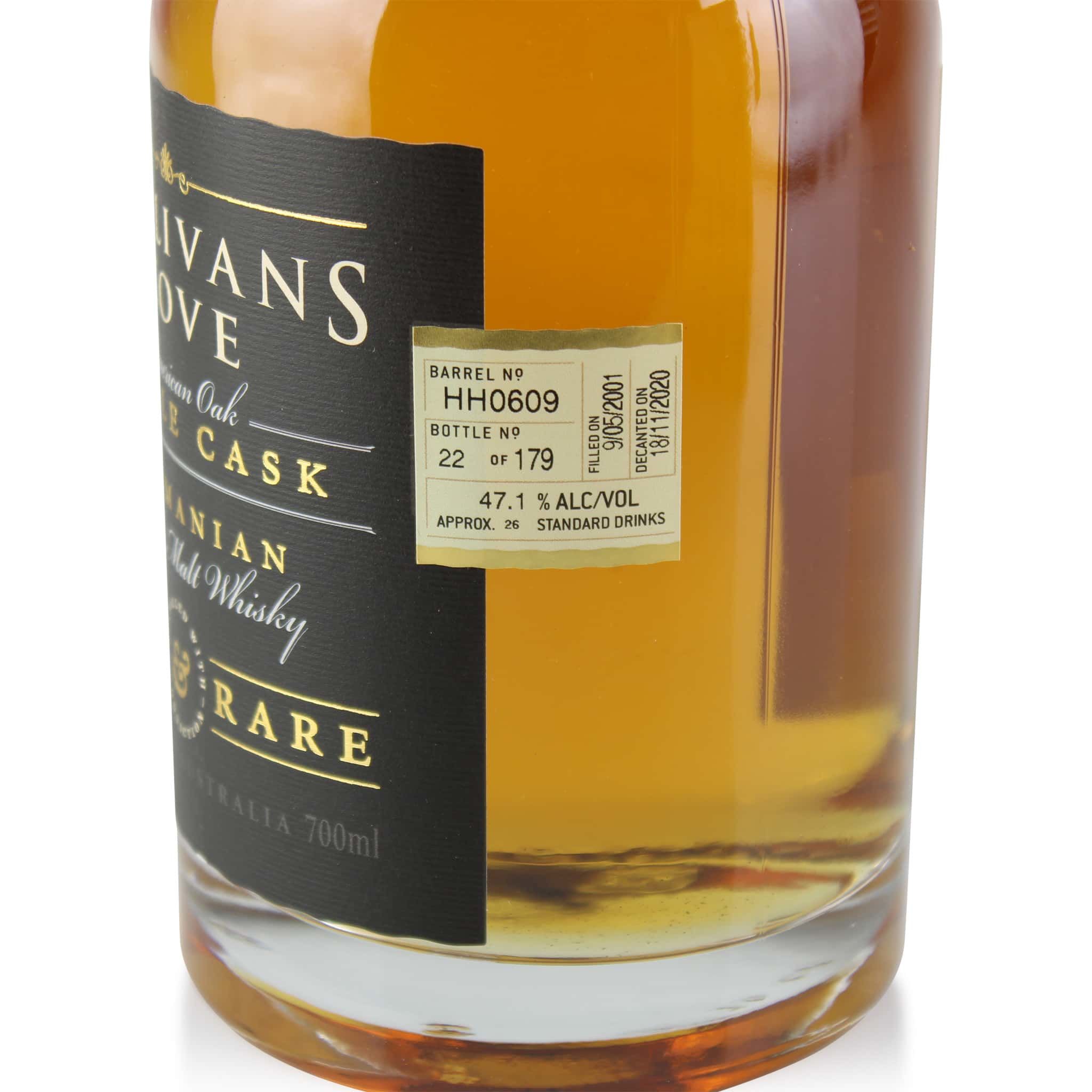 Sullivans Cove Old & Rare 19 Year American Oak ex-Bourbon HH0609 WWA ...