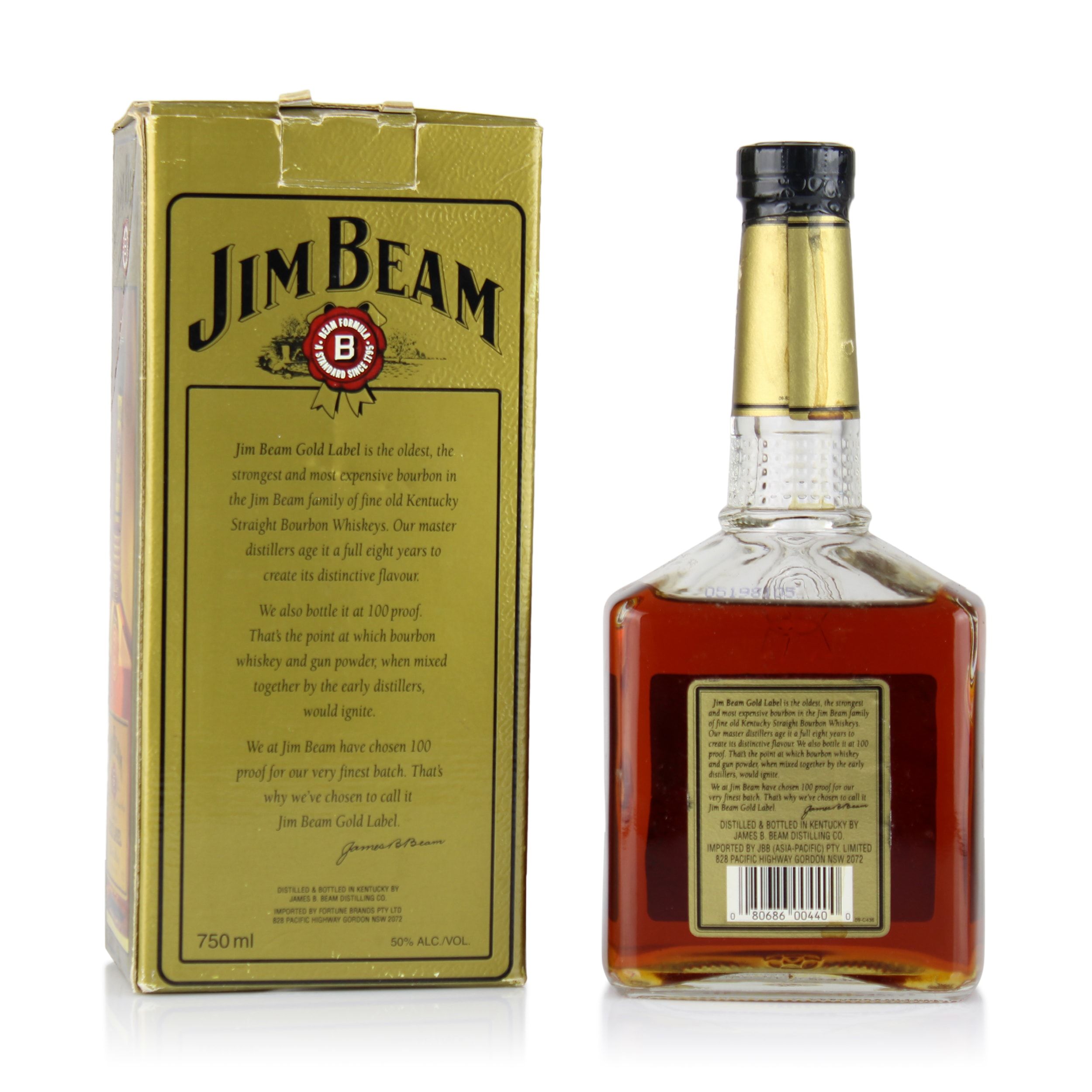 Jim Beam Gold Label 750ml Auction | Australian Whisky Auctions