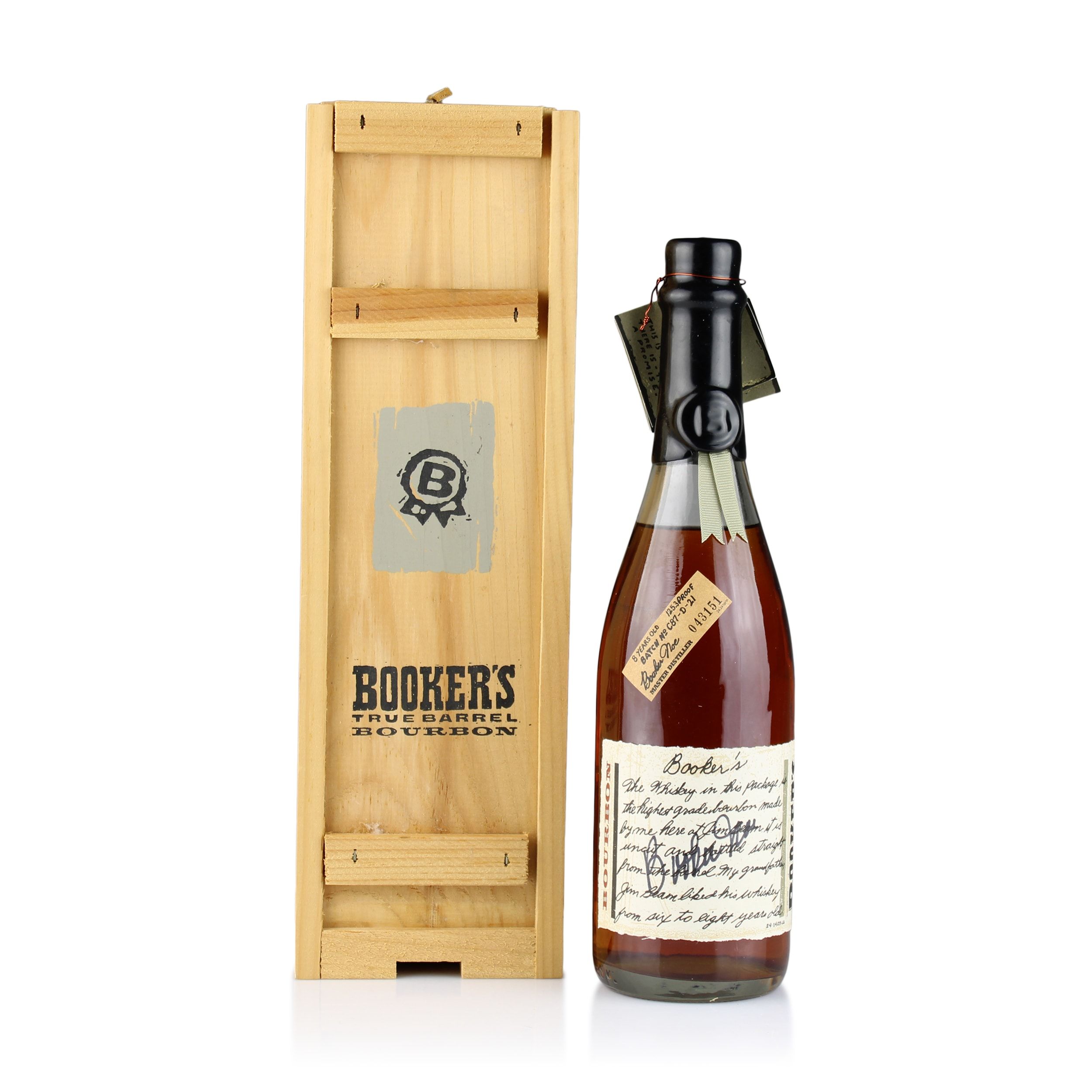 Bookers Batch C87-D21 With Poster Wrap and Booker Noe Signature Auction ...