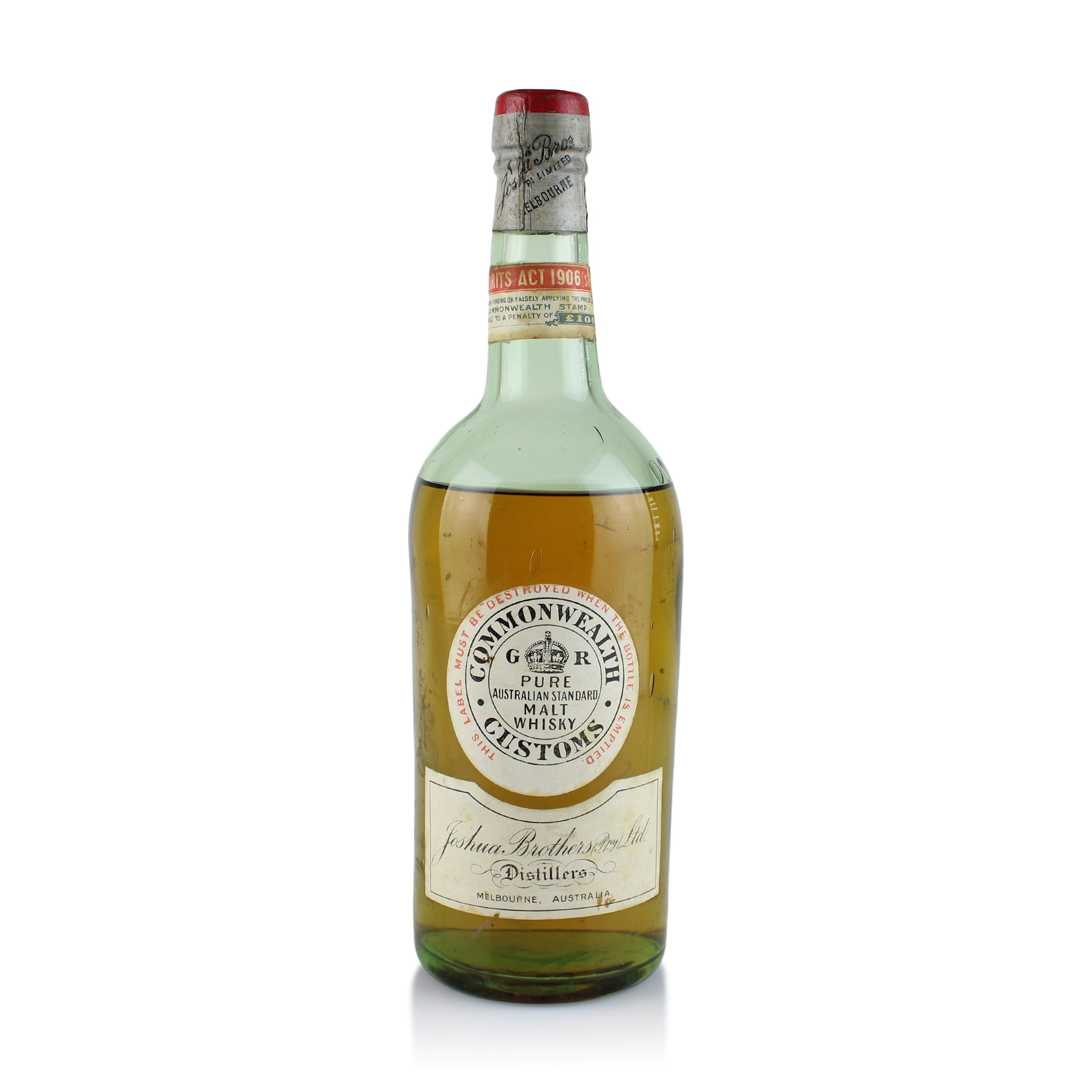 Joshua Brothers Pty Pure Malt Australian Whisky Circa 1905 - 1924 ...