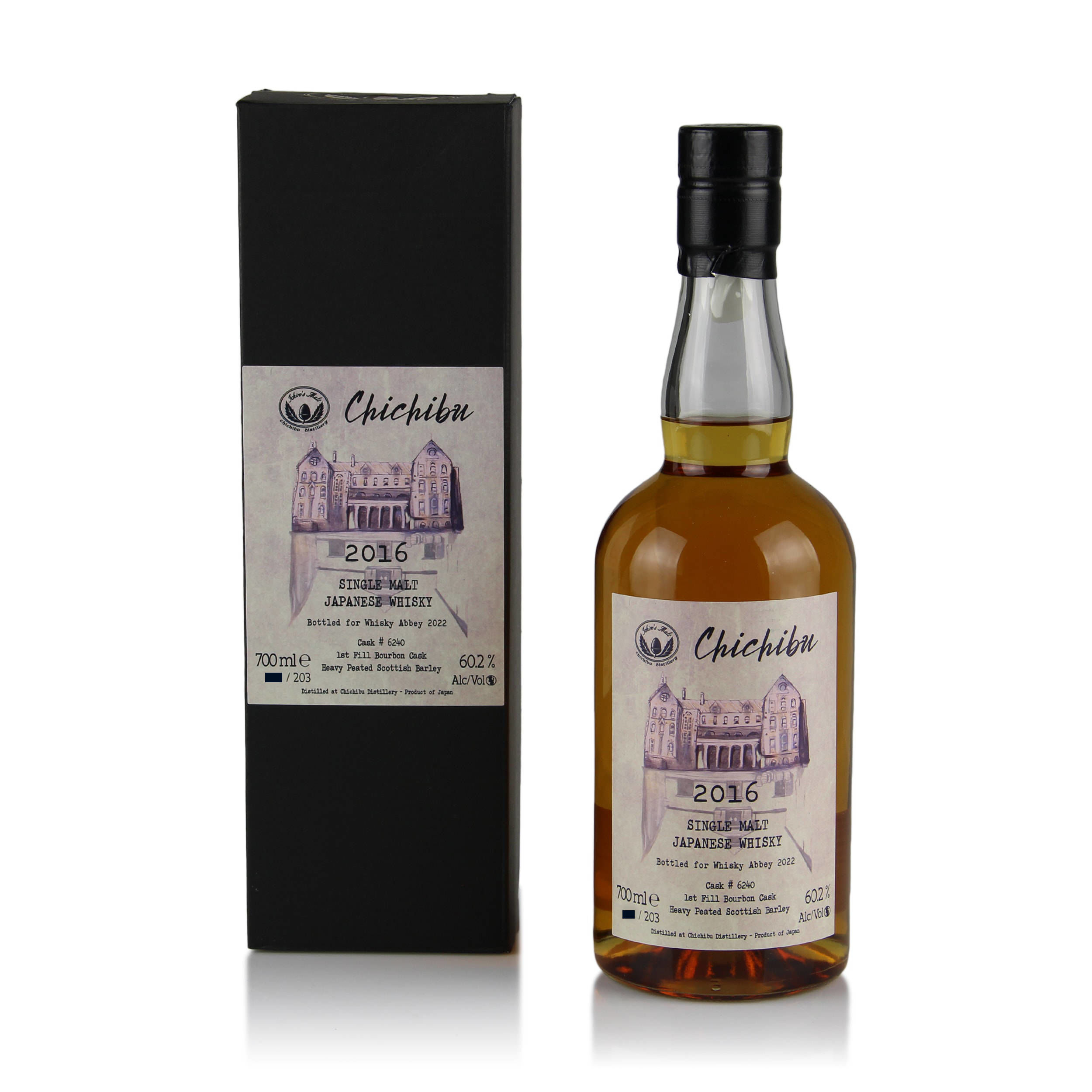 Chichibu 2016 Single Heavily Peated 1st Fill Bourbon Cask #6240 For ...