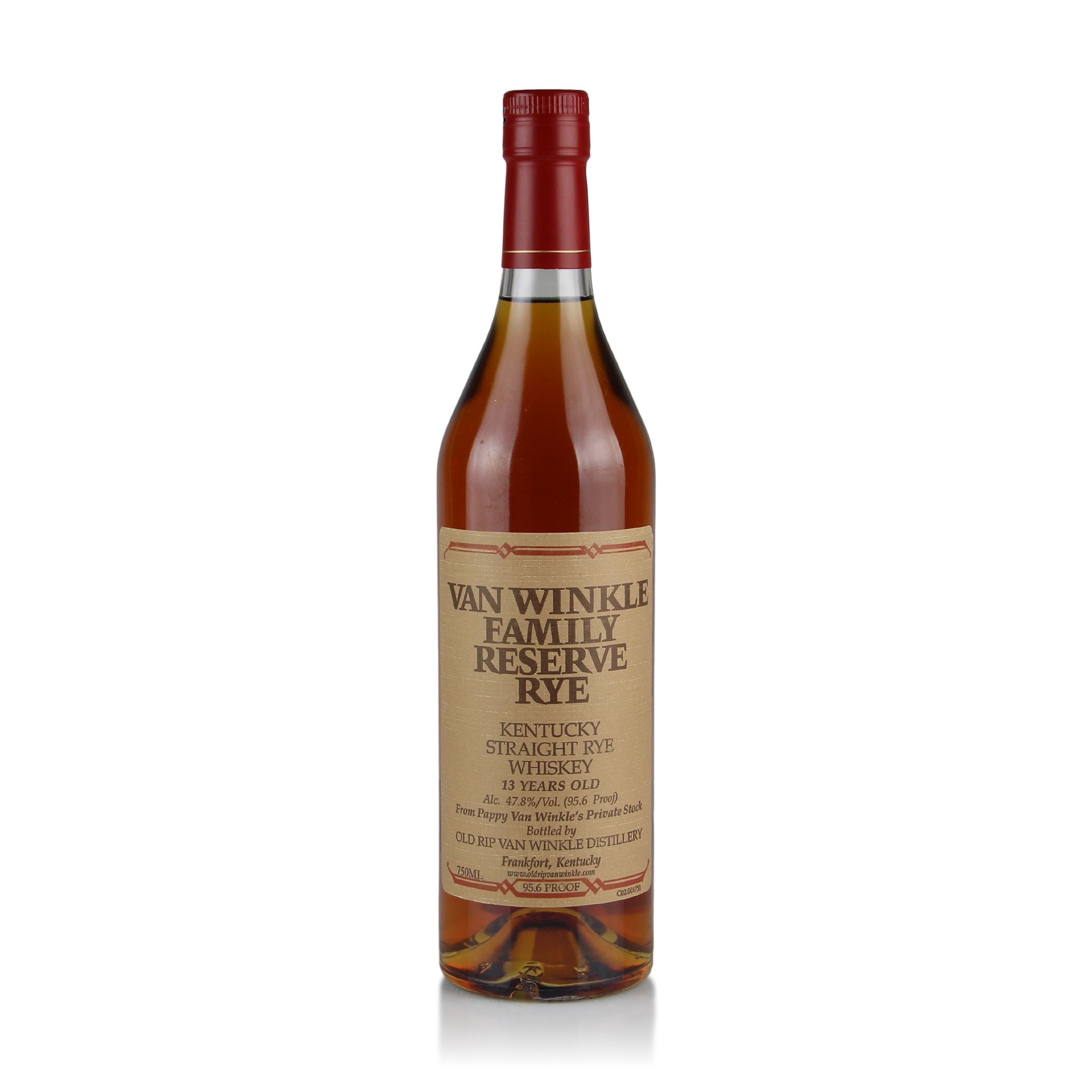 Old Rip Van Winkle Family Reserve Rye 13 Year Old Auction | Australian ...