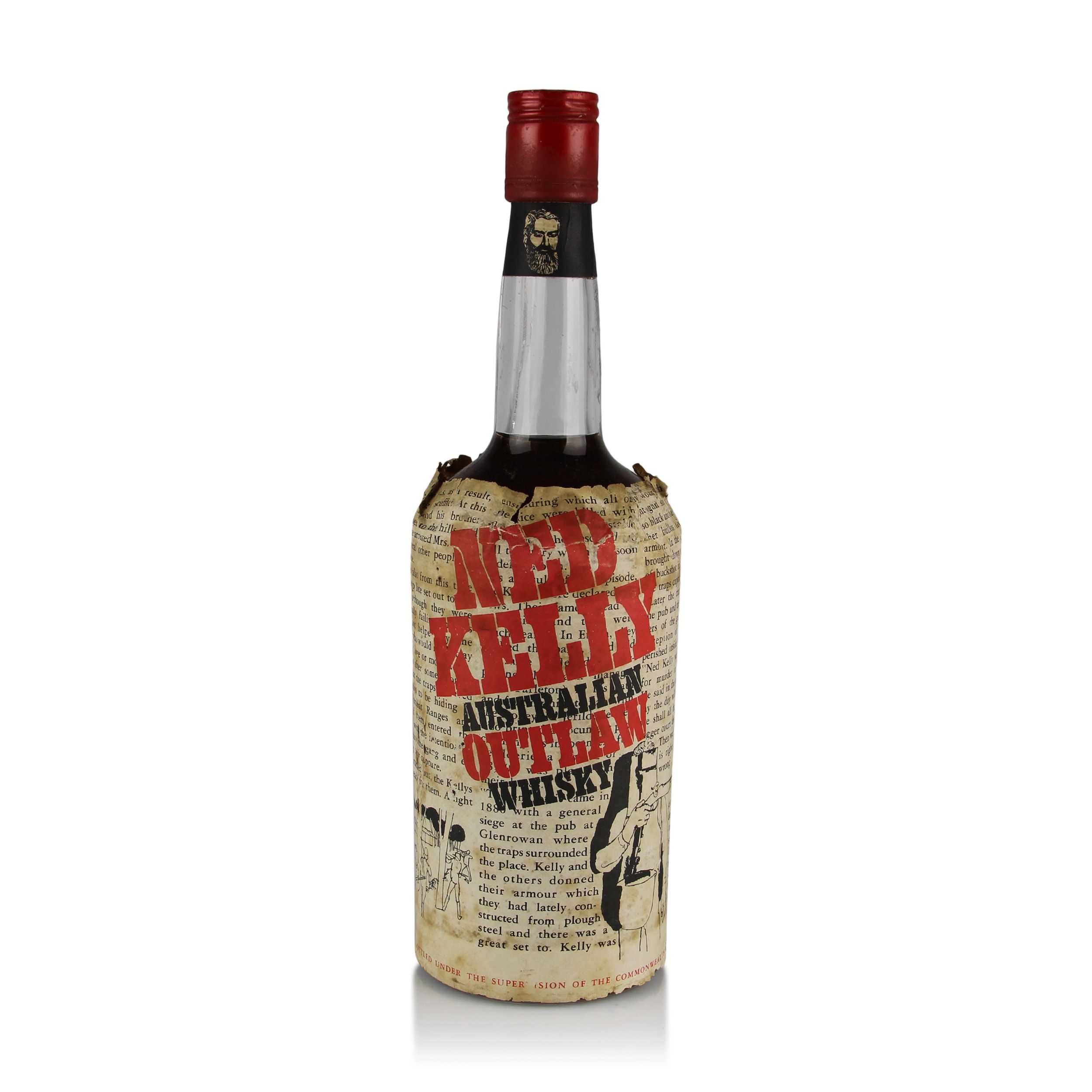 Thebarton Distilling Company Ned Kelly Australian Outlaw Whisky 1960s ...