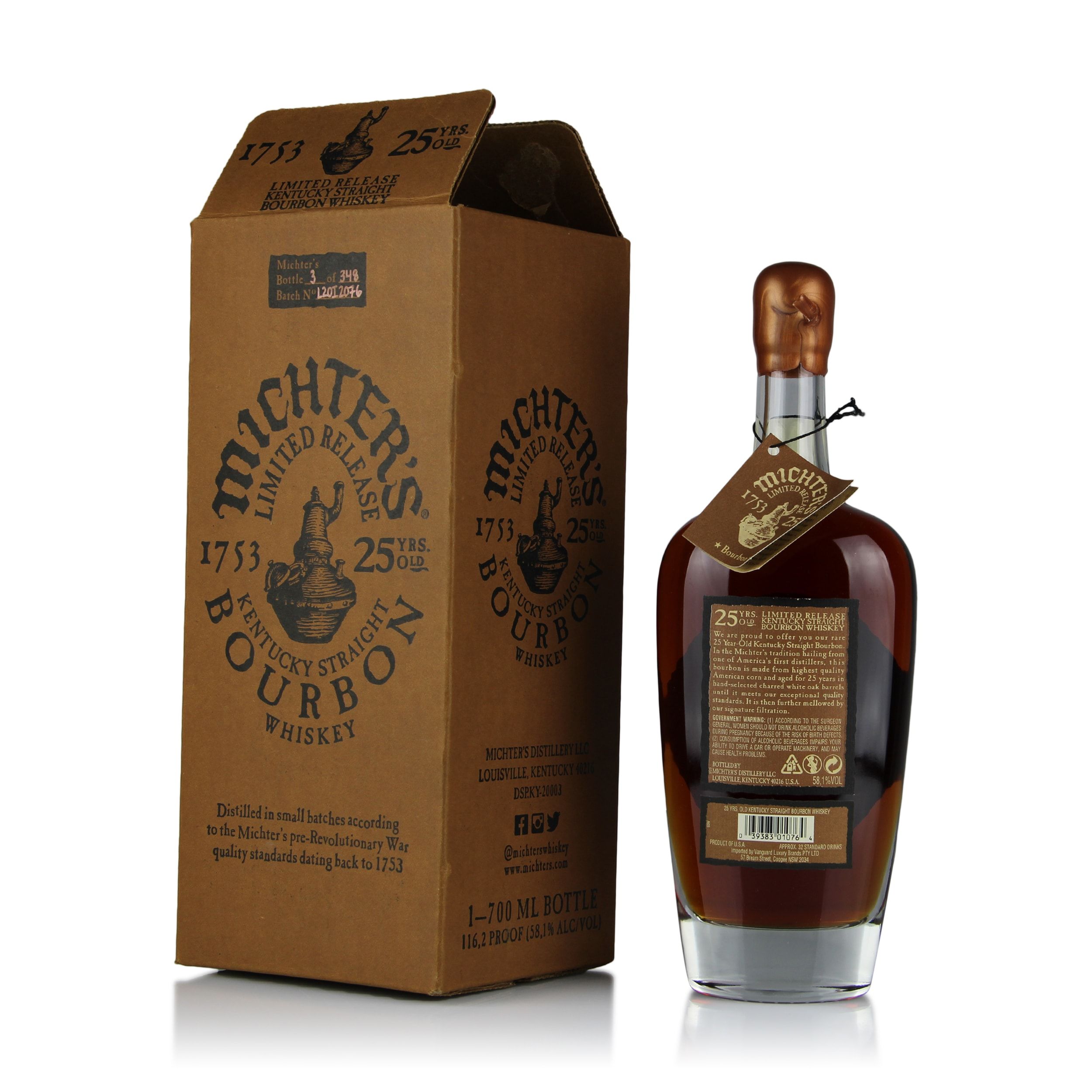 Michter's 25 Year Old Bourbon 2020 Bottling Auction | Australian Whisky ...