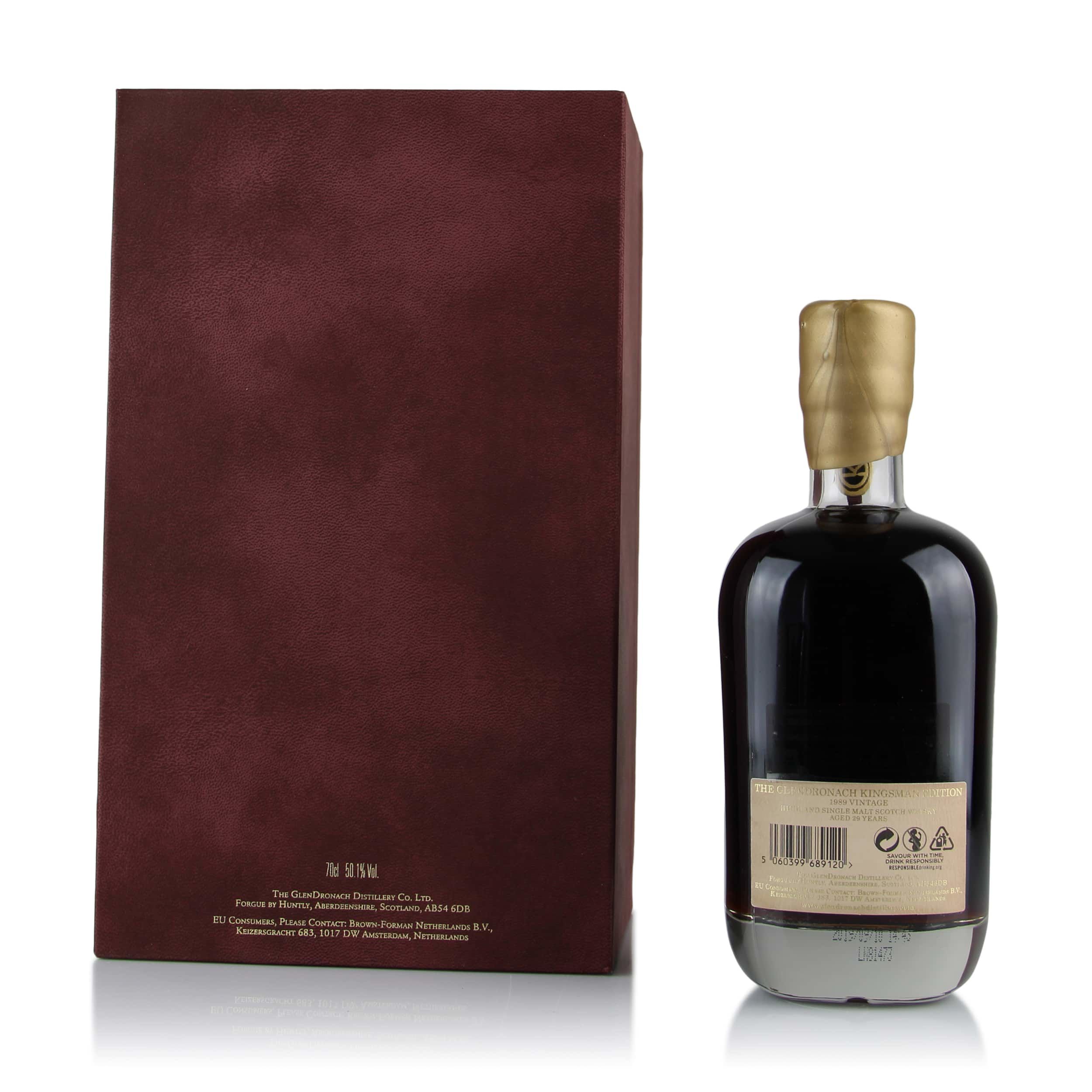 Glendronach 1989 Vintage 29 Year Old Kingsman Edition Auction ...