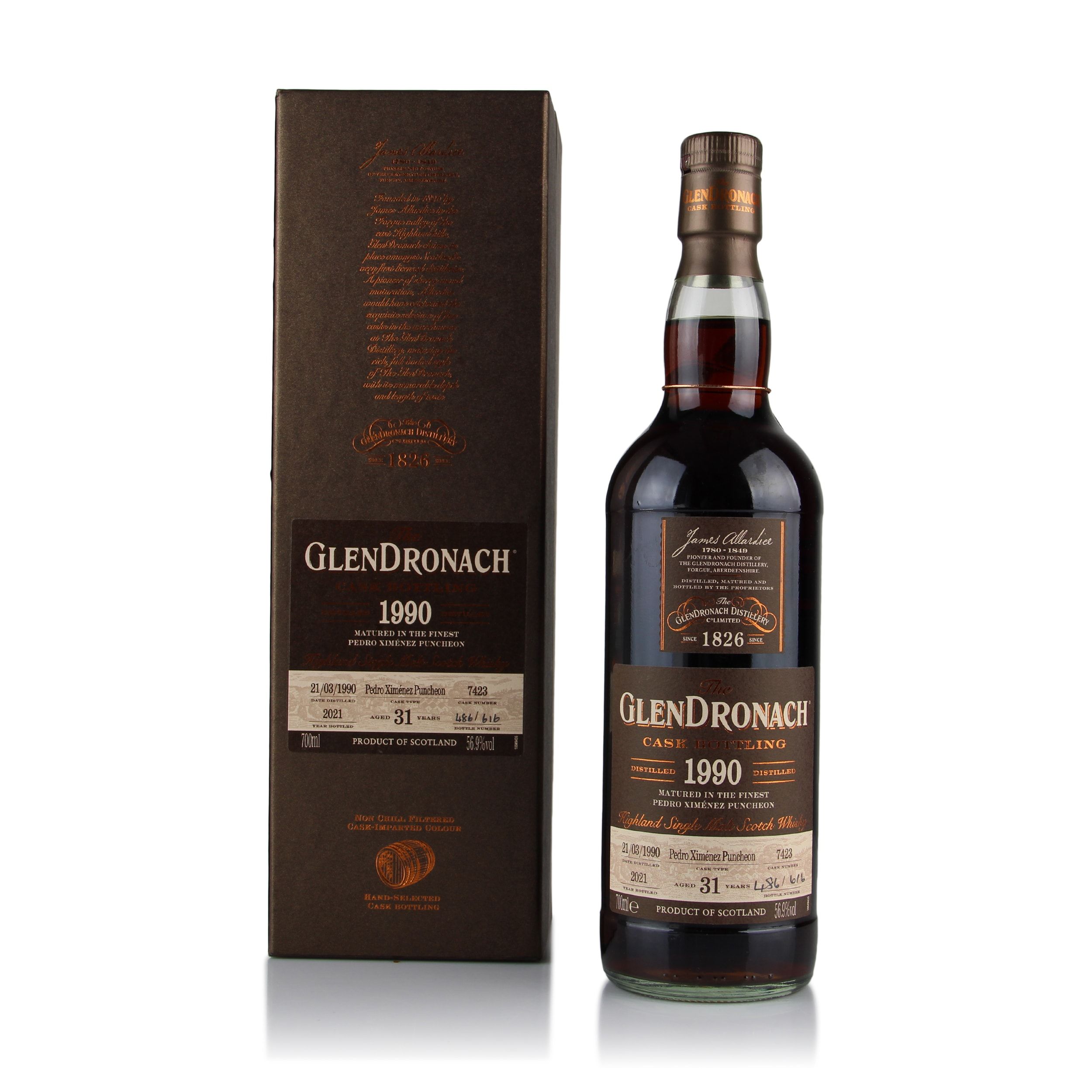 Glendronach 1990 31 Year Old Single PX Puncheon #7423 Auction ...