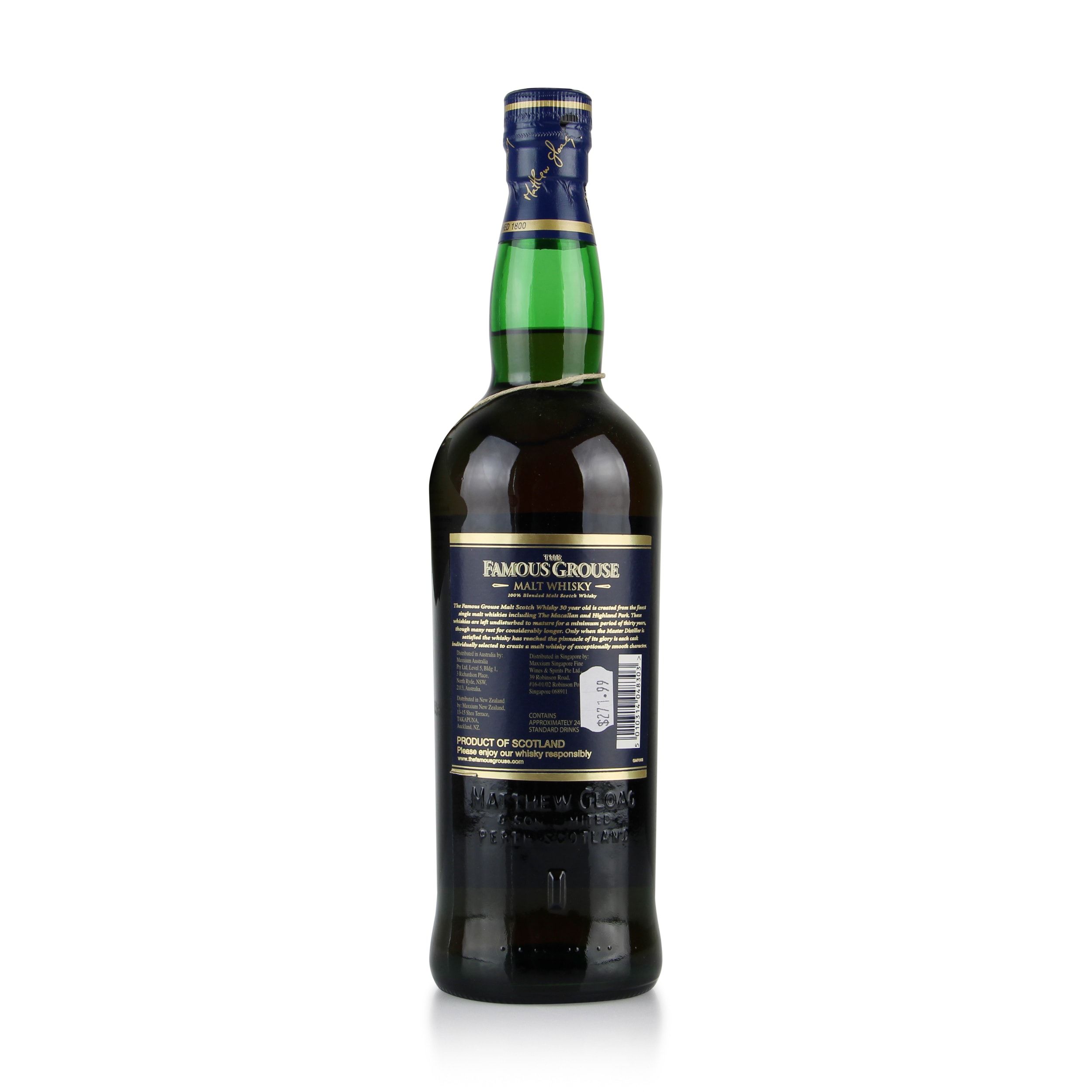 Famous Grouse 30 Year Old Blended Malt Auction | Australian Whisky Auctions