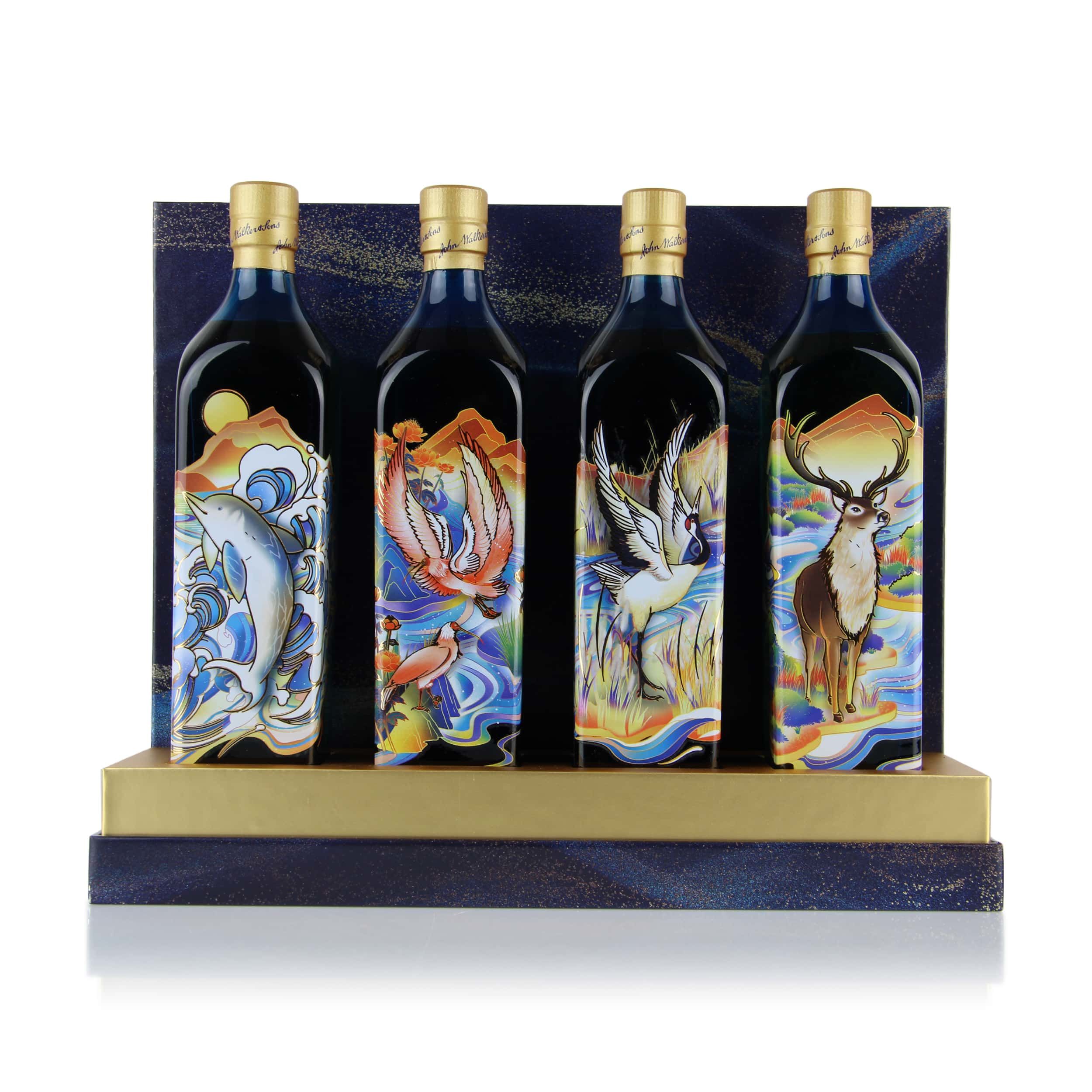 Johnnie Walker Blue Label Rare Animals Set (12x200ml Bottles) Auction ...