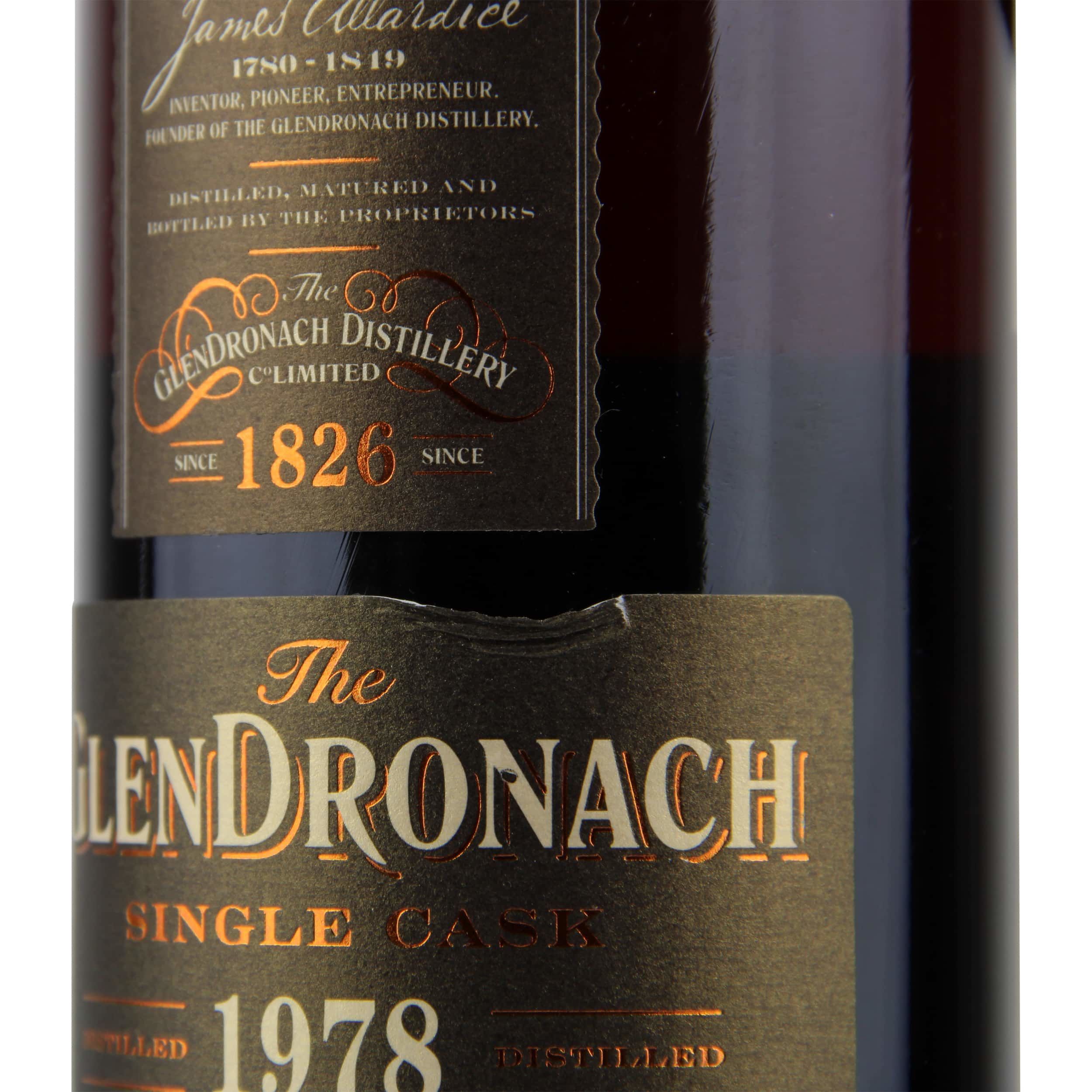 Glendronach 1978 31 Year Old Single Oloroso Sherry Puncheon #1040 ...