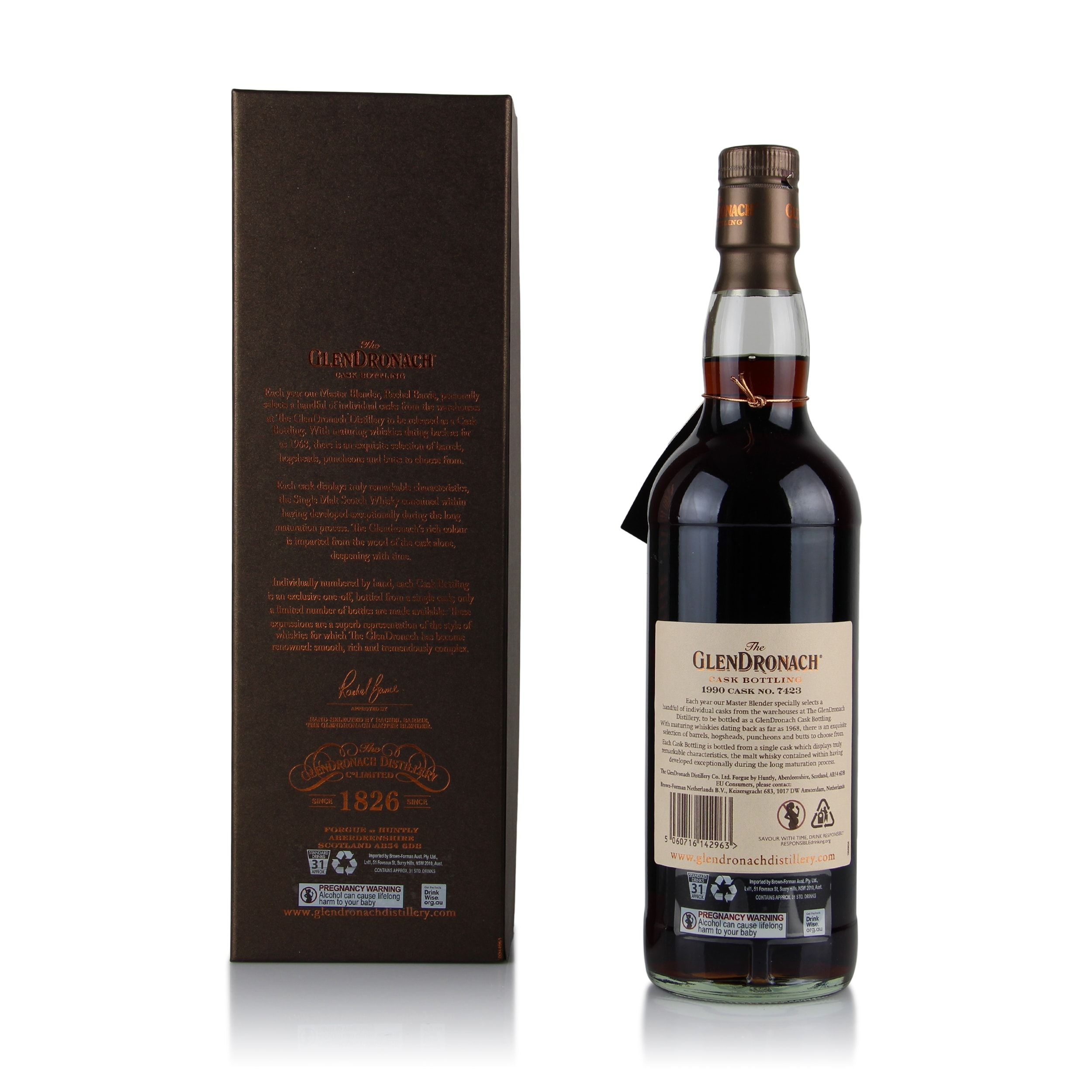 Glendronach 1990 31 Year Old Single PX Puncheon #7423 Auction ...