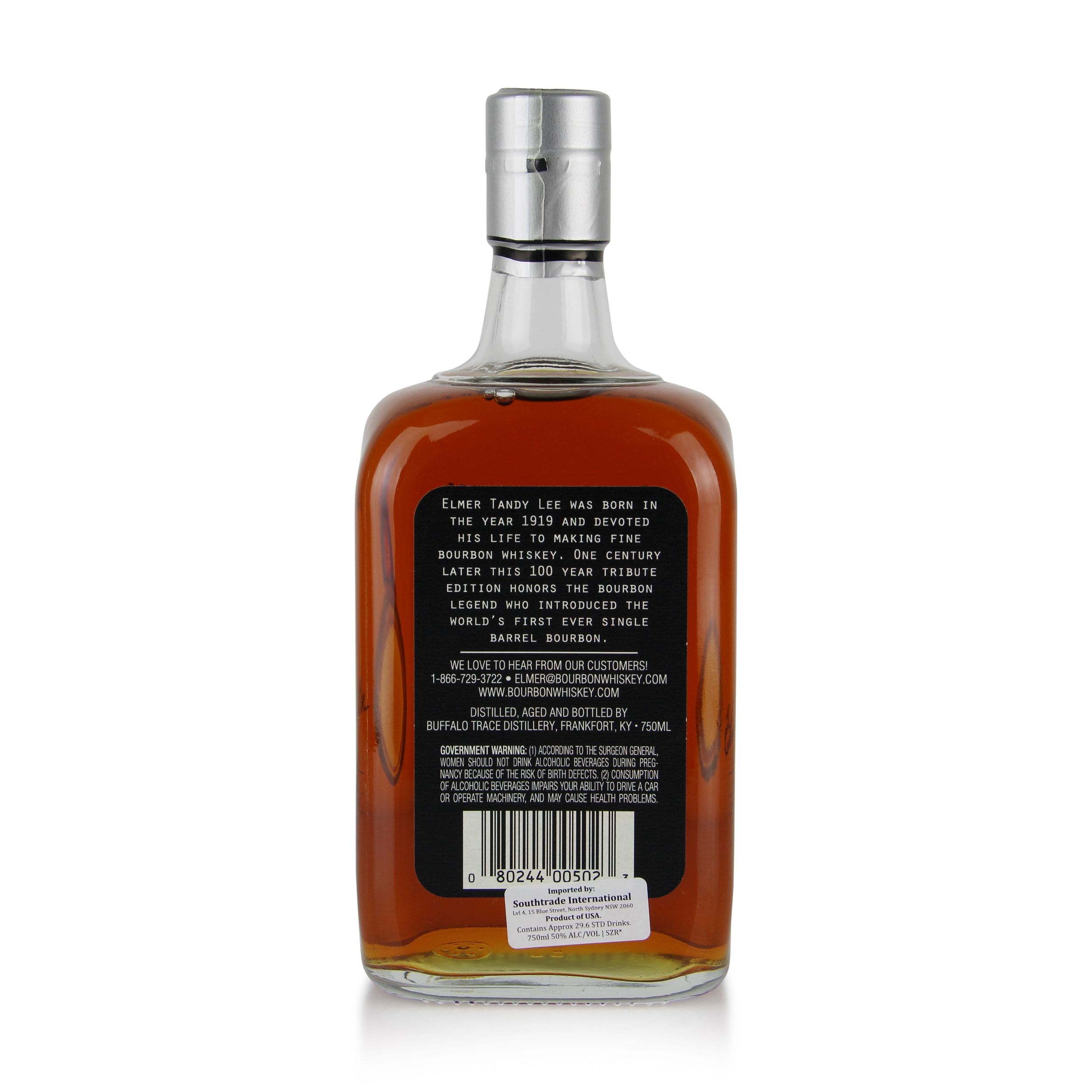 Elmer T Lee Single Barrel Bourbon 100 Year Tribute Auction | Australian ...