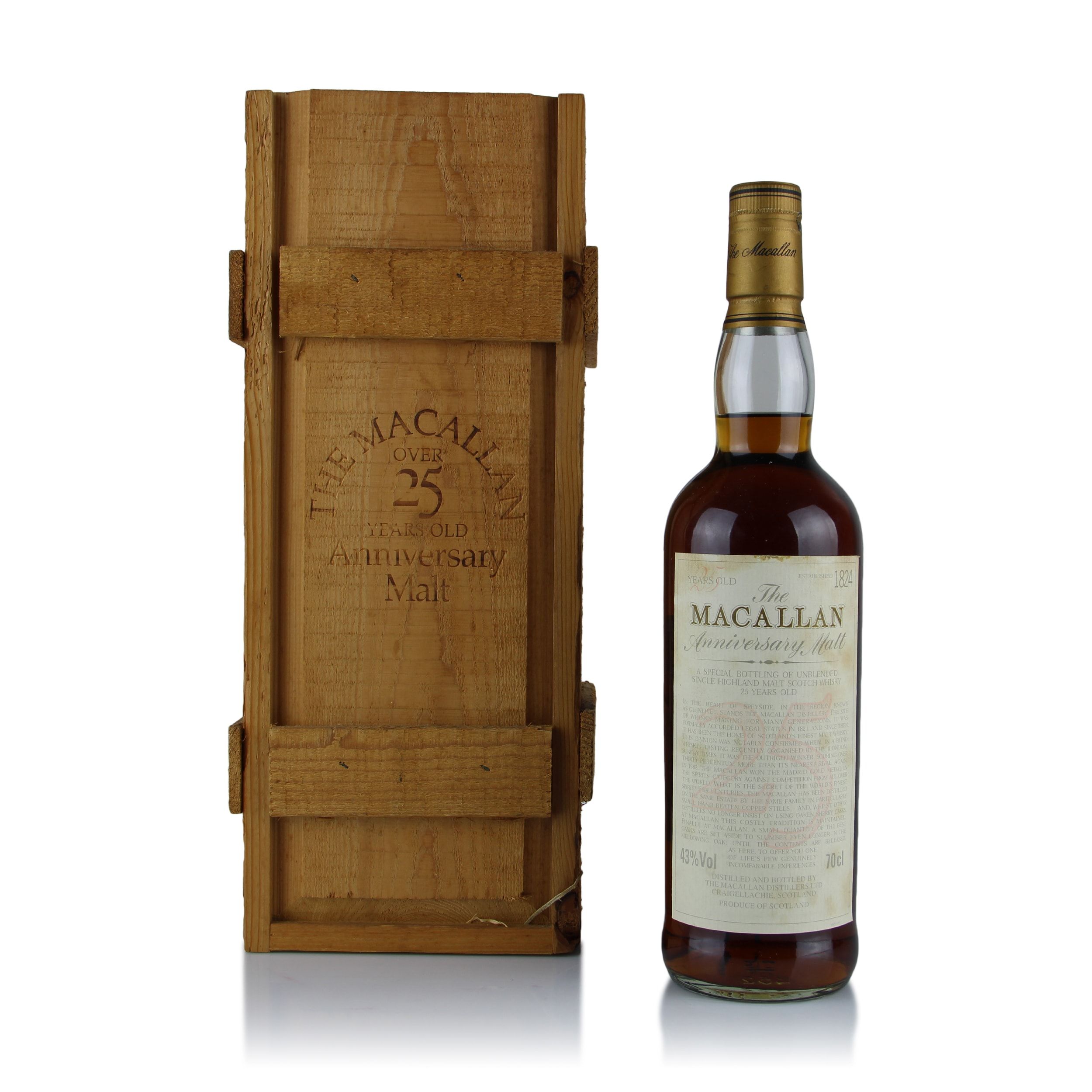 Macallan 25 Year Old Anniversary Malt Maxxium Import Early 2000s ...