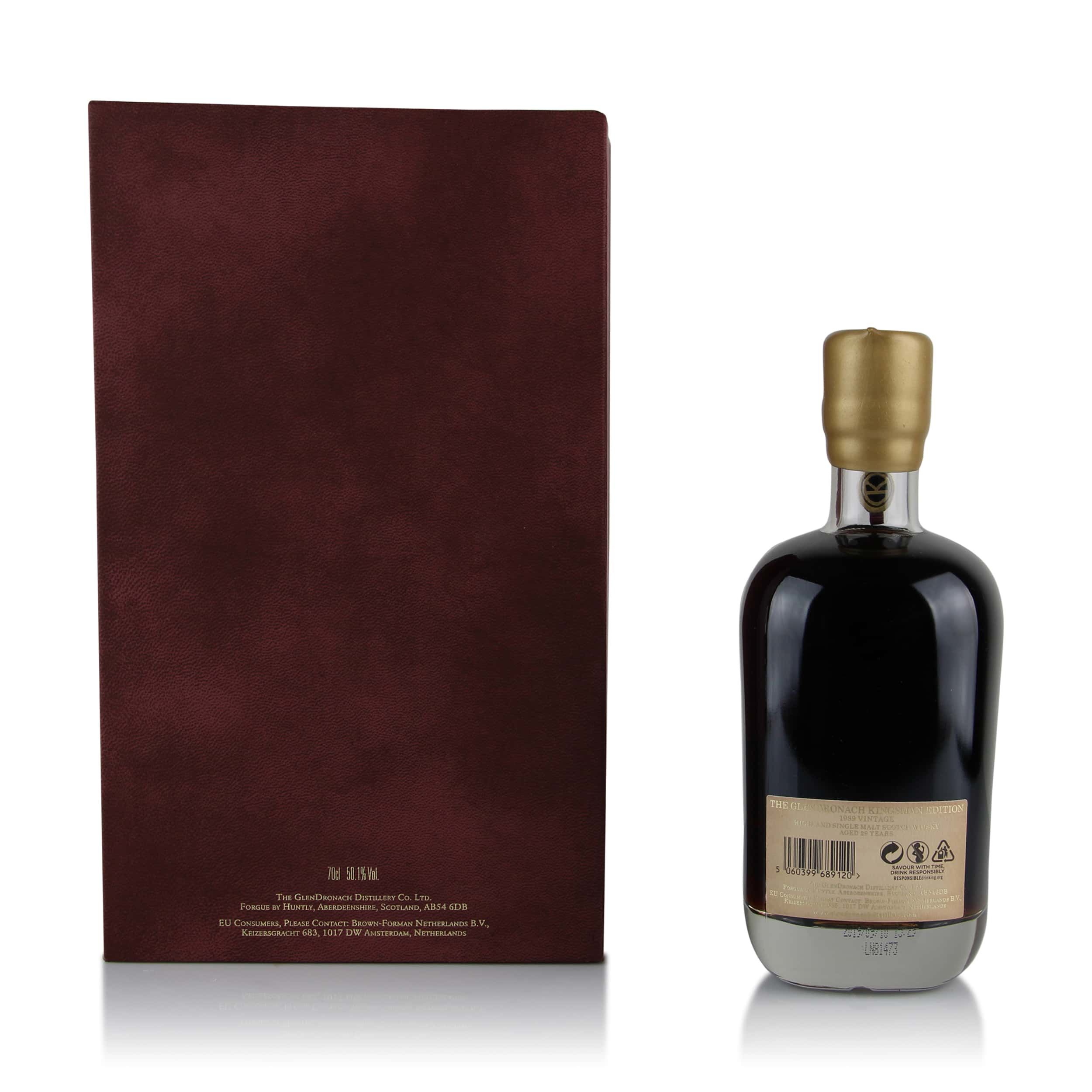 Glendronach 1989 Vintage 29 Year Old Kingsman Edition Auction ...