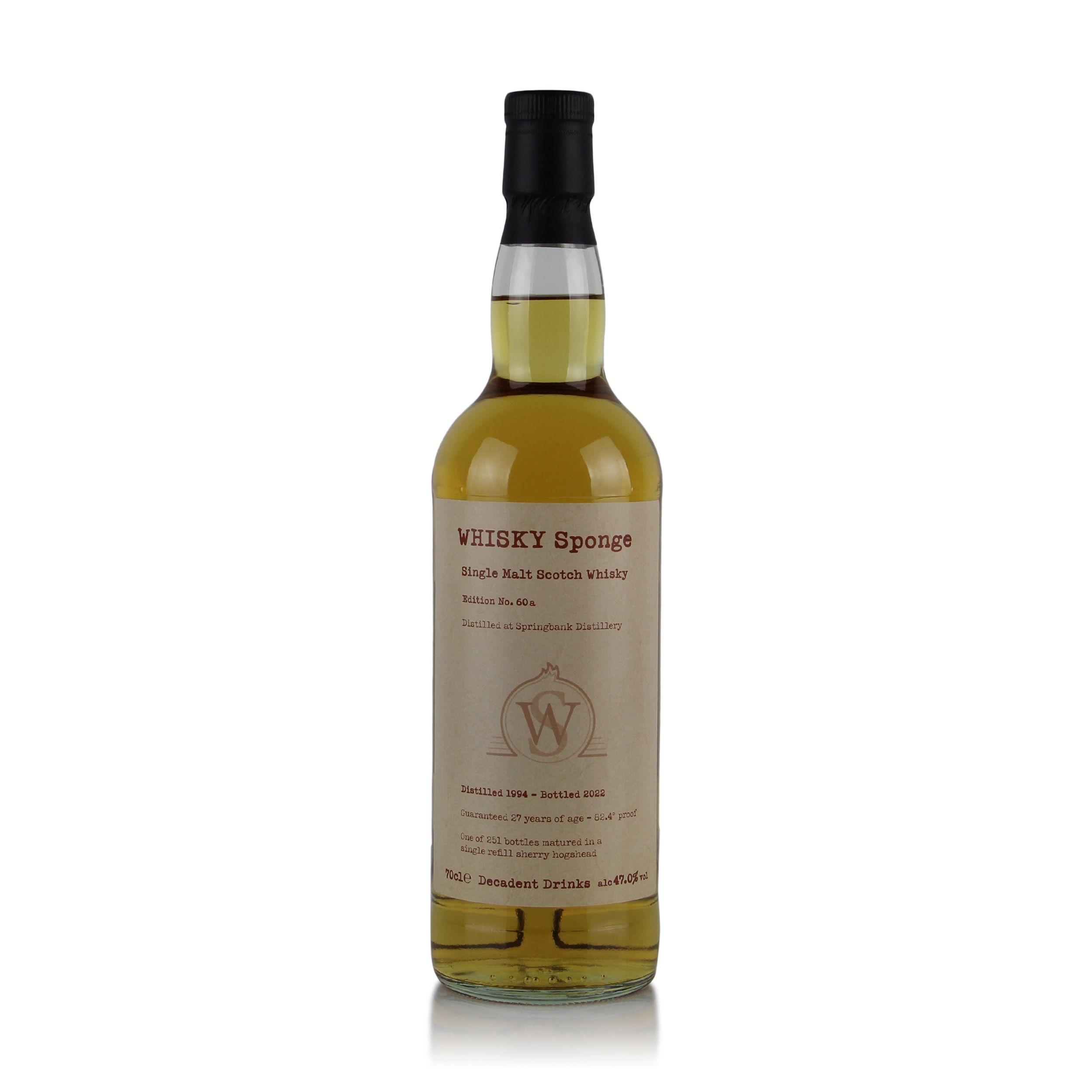Springbank 1994 27 Year Old Refill Sherry Hogshead Edition 60a ...