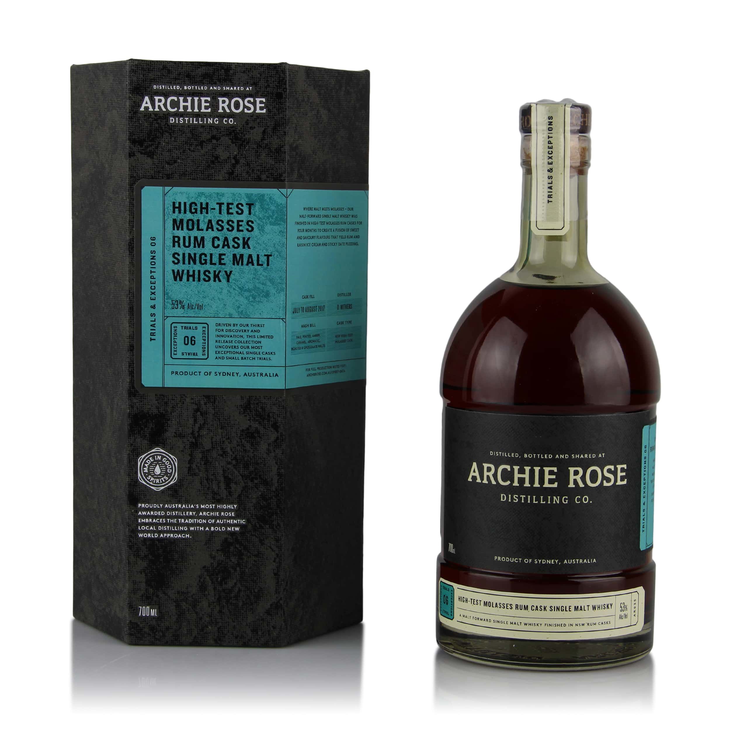 Archie Rose High-Test Molasses Rum Cask Single Malt Auction ...