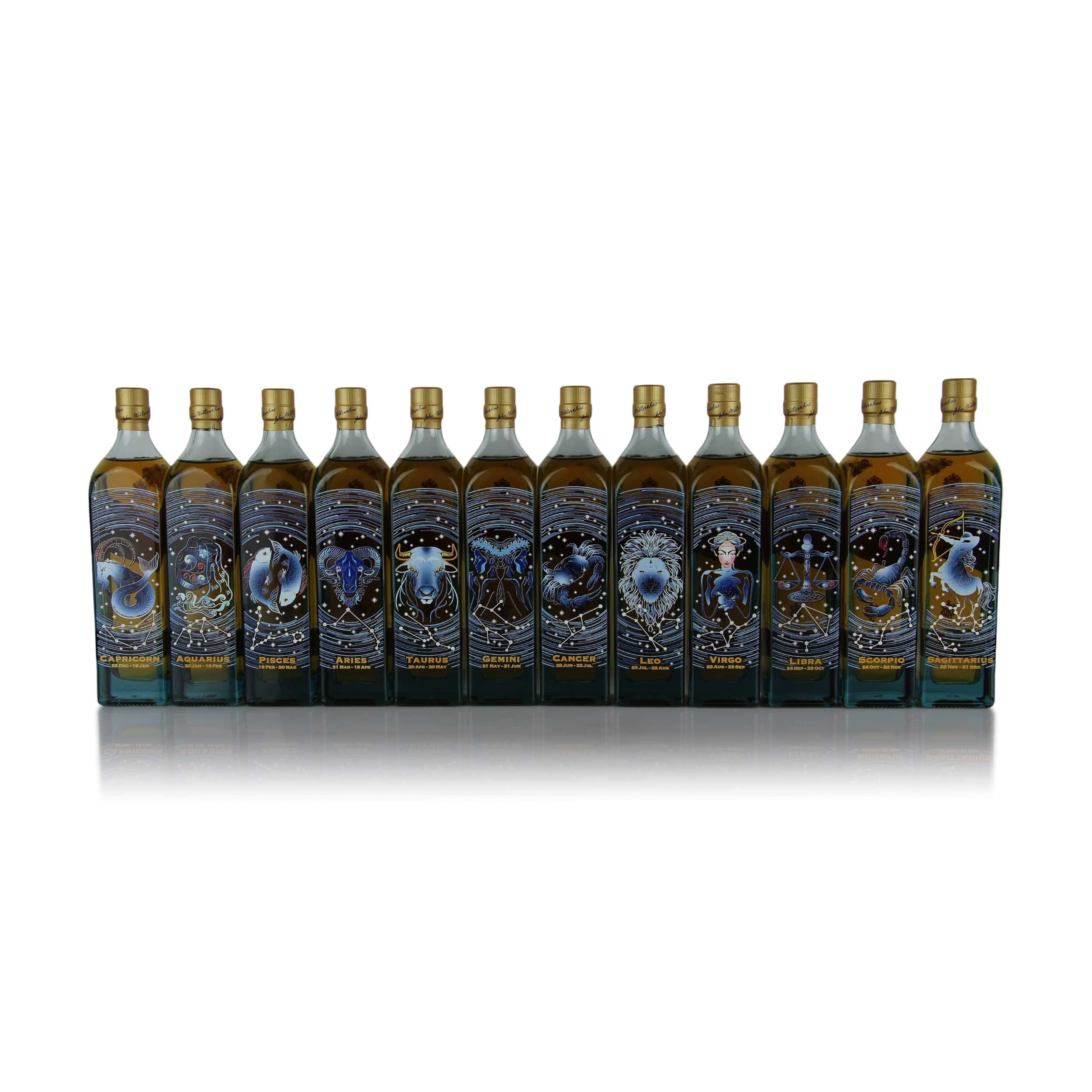 Johnnie Walker Blue Label Zodiac Collection (12x200ml Bottles) Auction ...