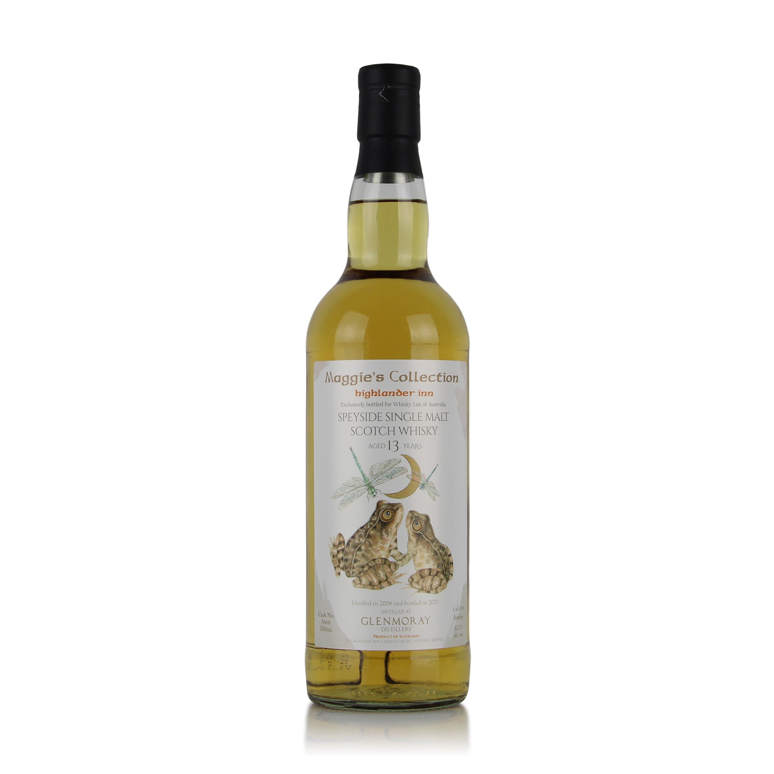 Glen Moray 2008 13 Year Old Highlander Inn Maggie's Collection Single ...
