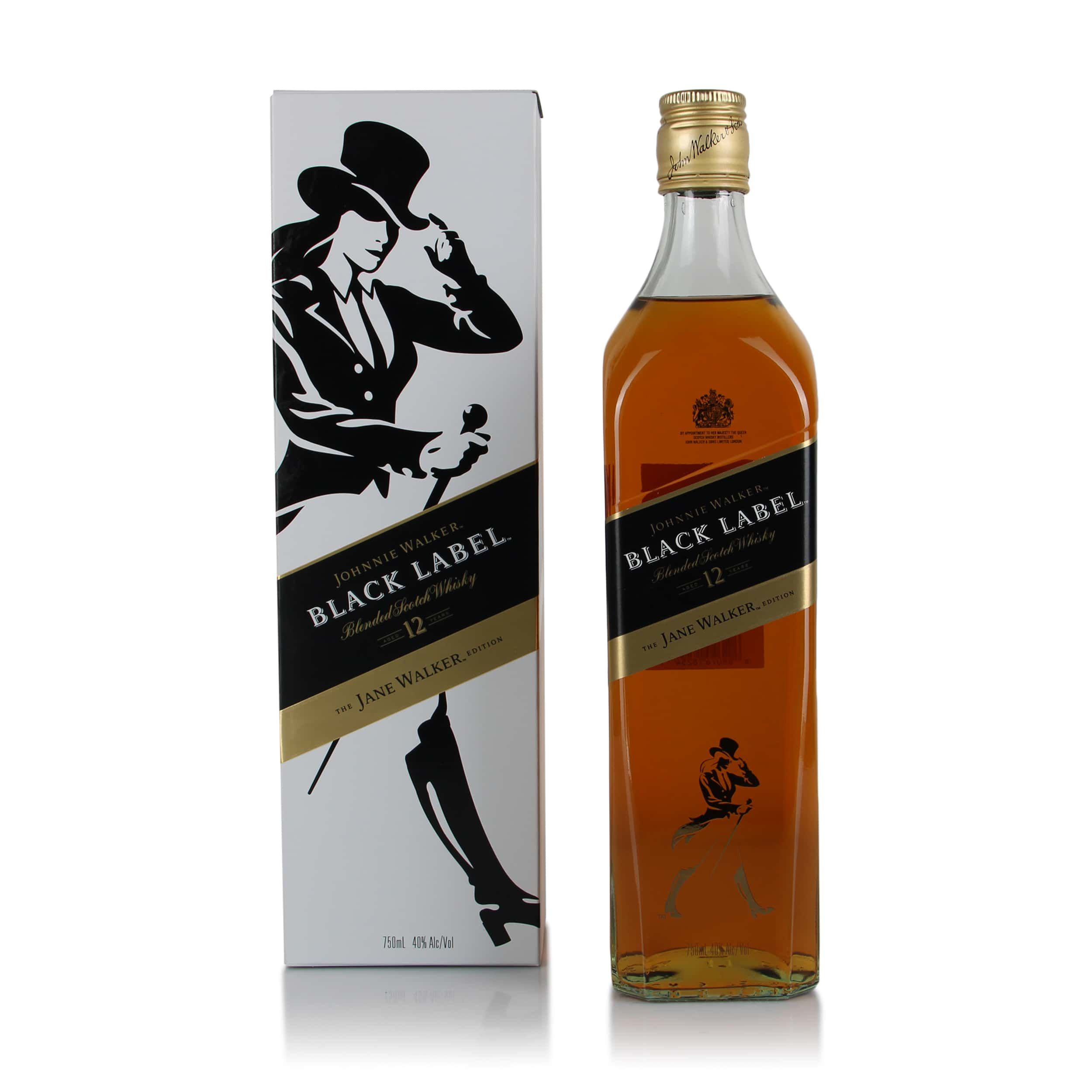 Johnnie Walker Black Label 12 Year Old The Jane Walker Edition Auction ...