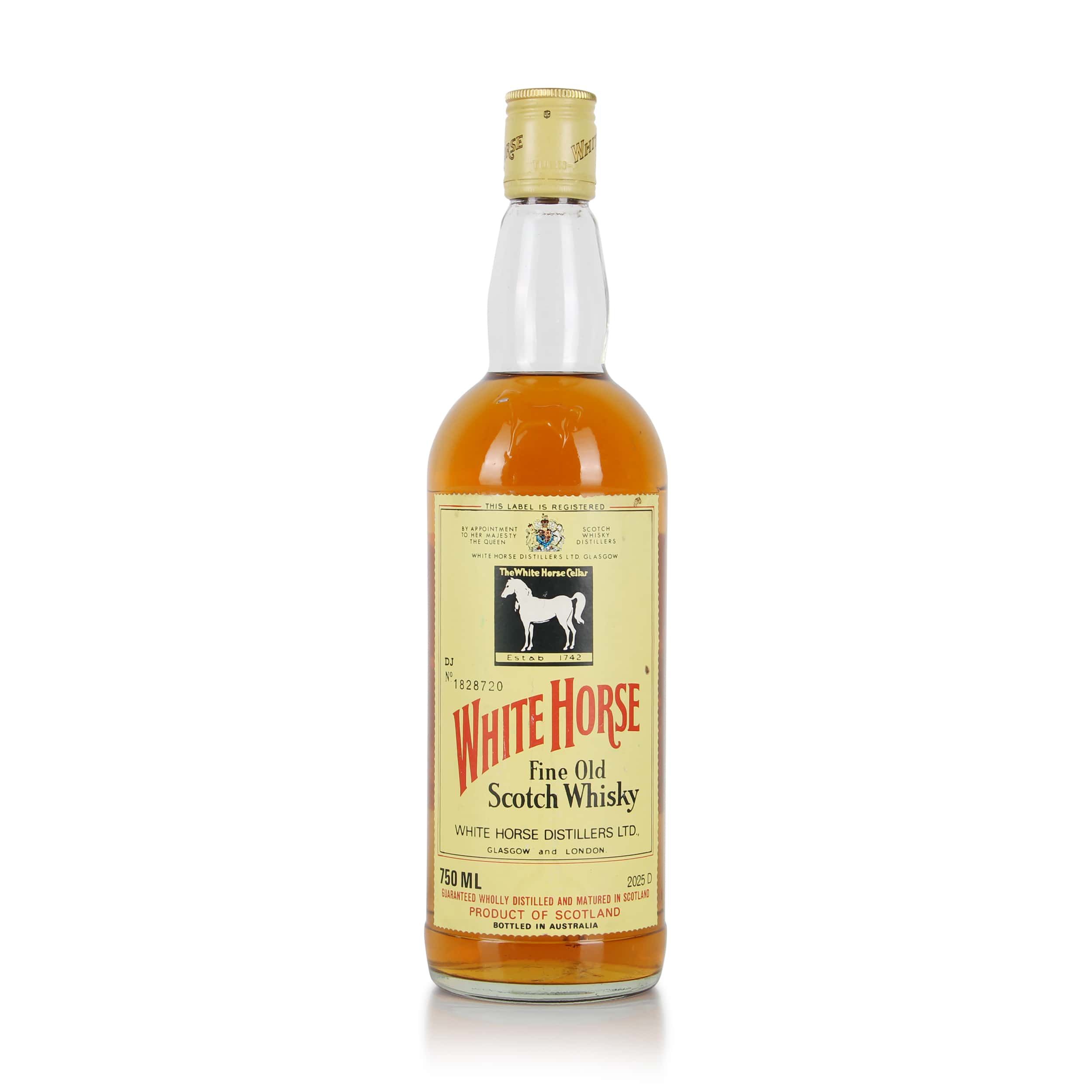 White Horse Fine Old Scotch Whisky 1970's Bottled In Australia Auction ...