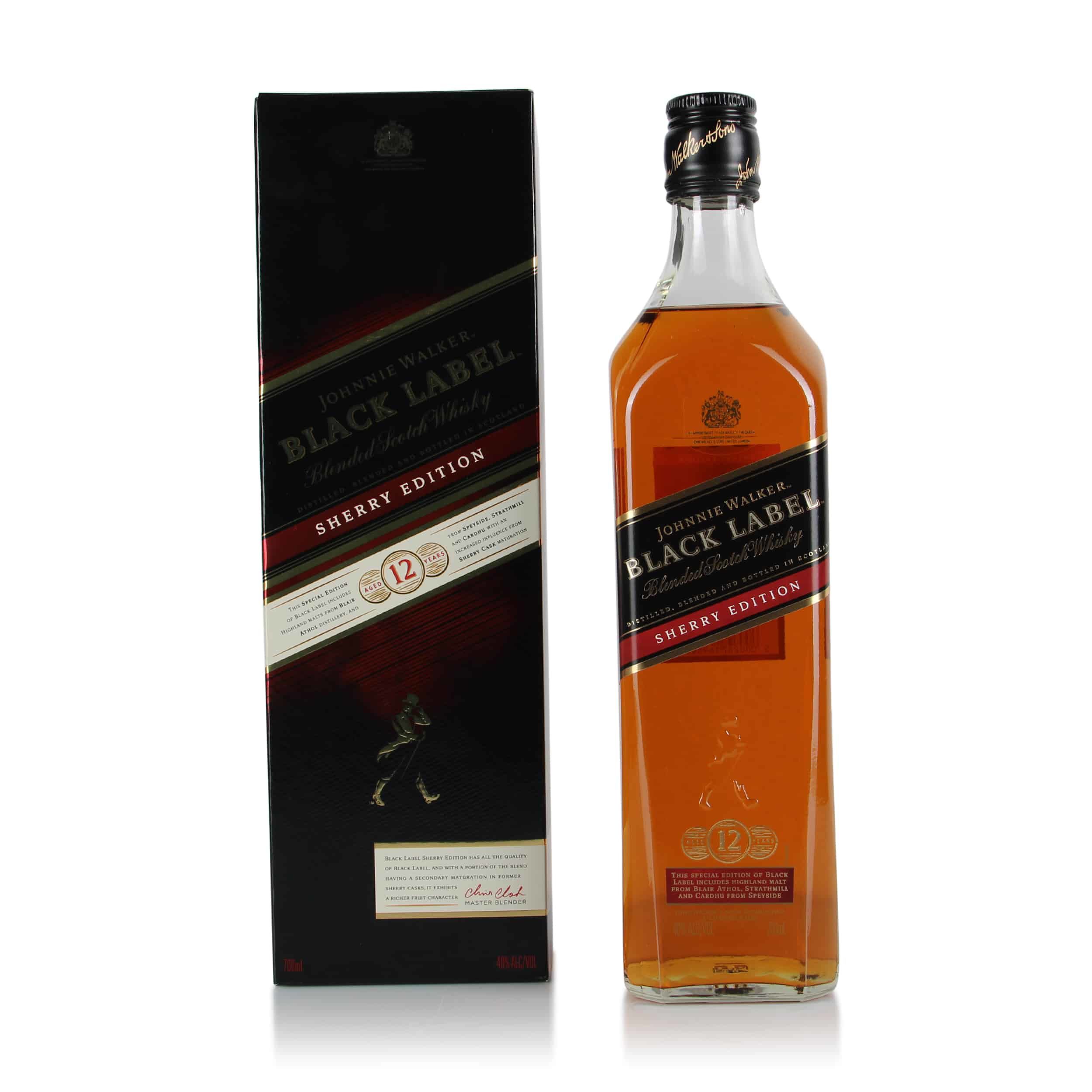 Johnnie Walker Black Label 12 Year Old Sherry Finish Auction ...