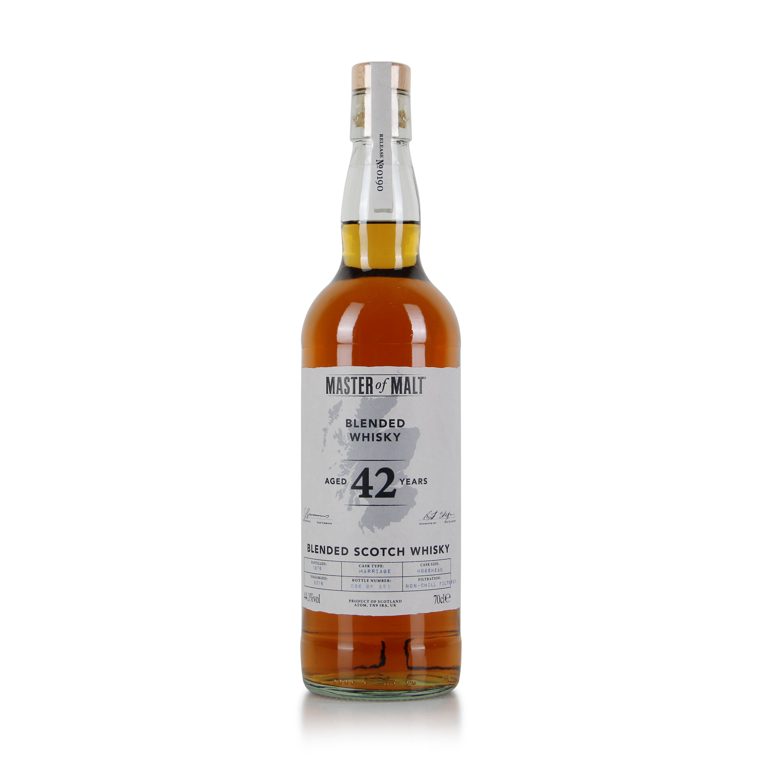 Blended Scotch Whisky 1976 42 Year Old // Master Of Malt Auction ...