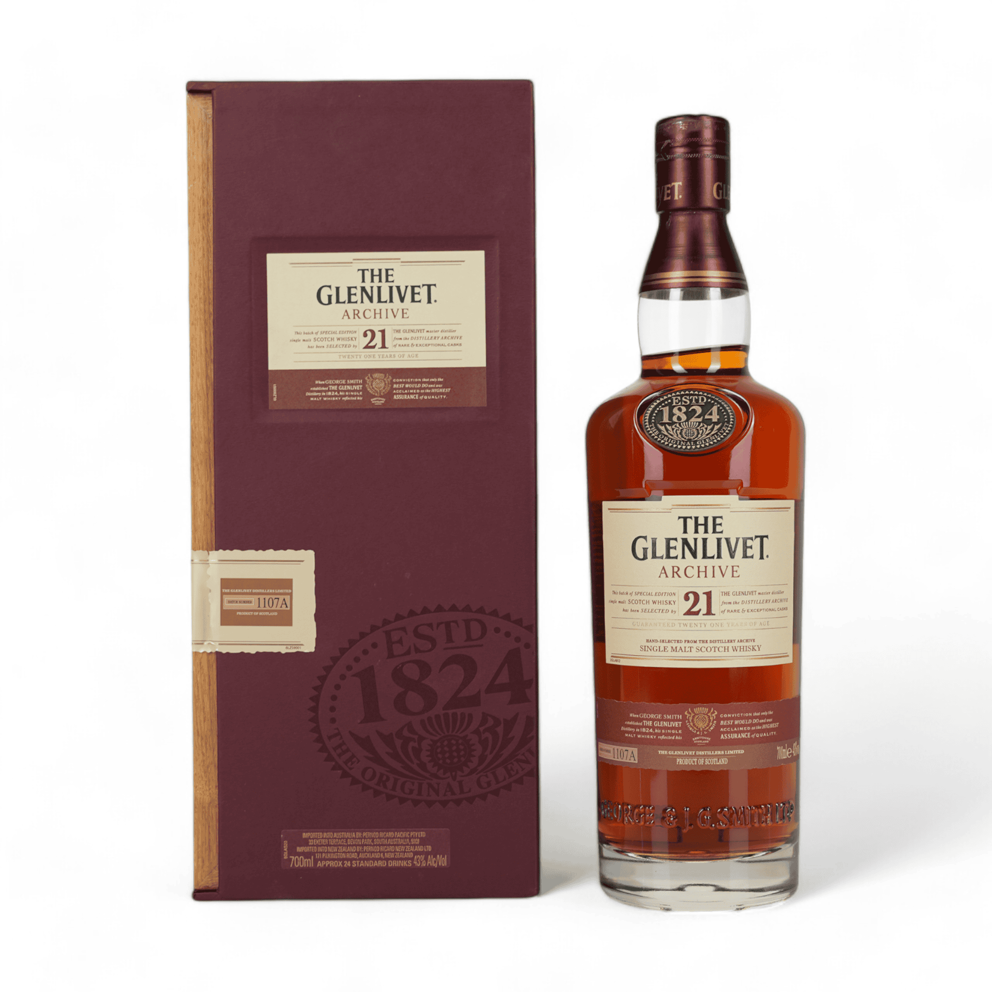 Glenlivet 21 Year Old Archive Auction | Australian Whisky Auctions