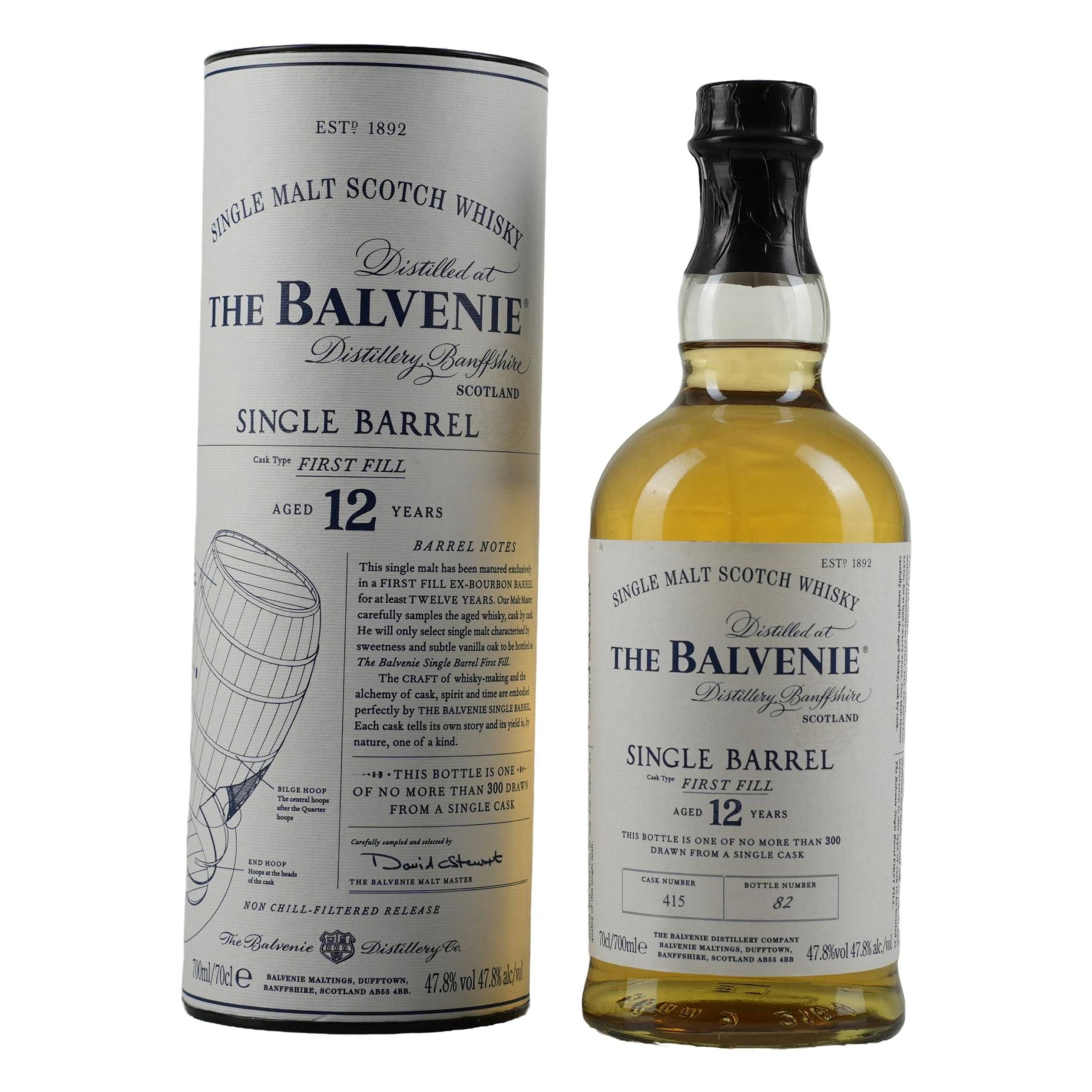 Balvenie 12 Year Old Single First Fill Barrel #415 Auction | Australian ...