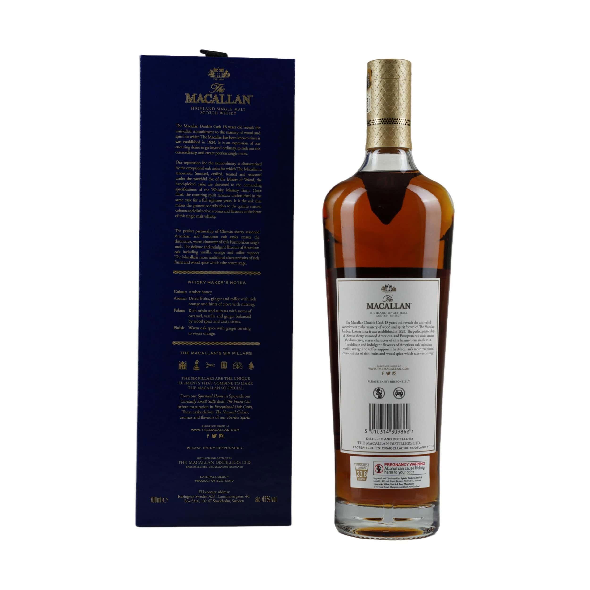 Macallan 18 Year Old Double Cask 2022 Release Auction | Australian Whisky Auctions