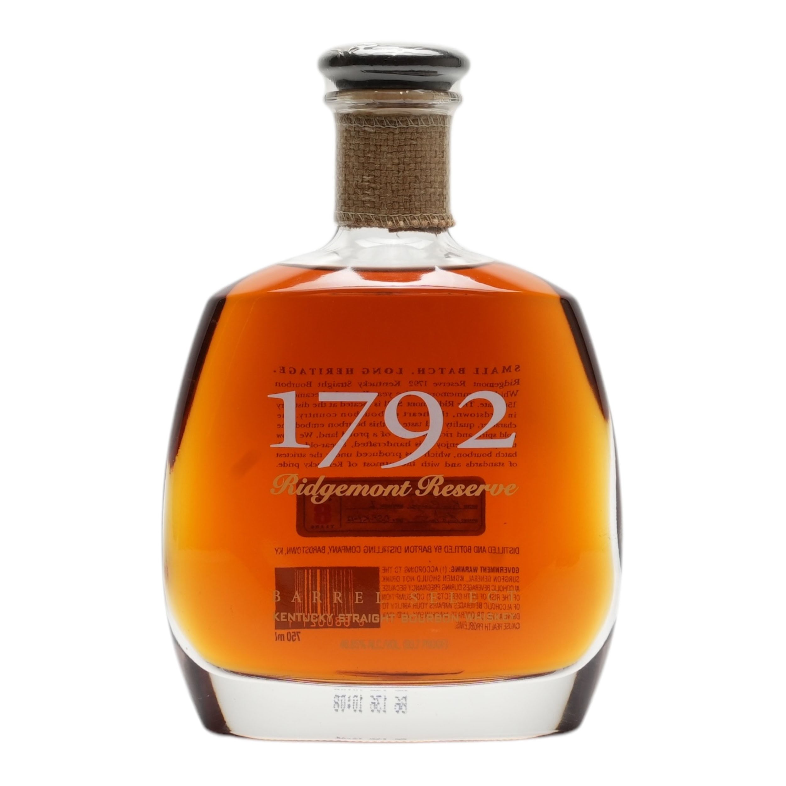1792 8 Year Old Ridgemont Reserve Barrel Select Auction | Australian ...