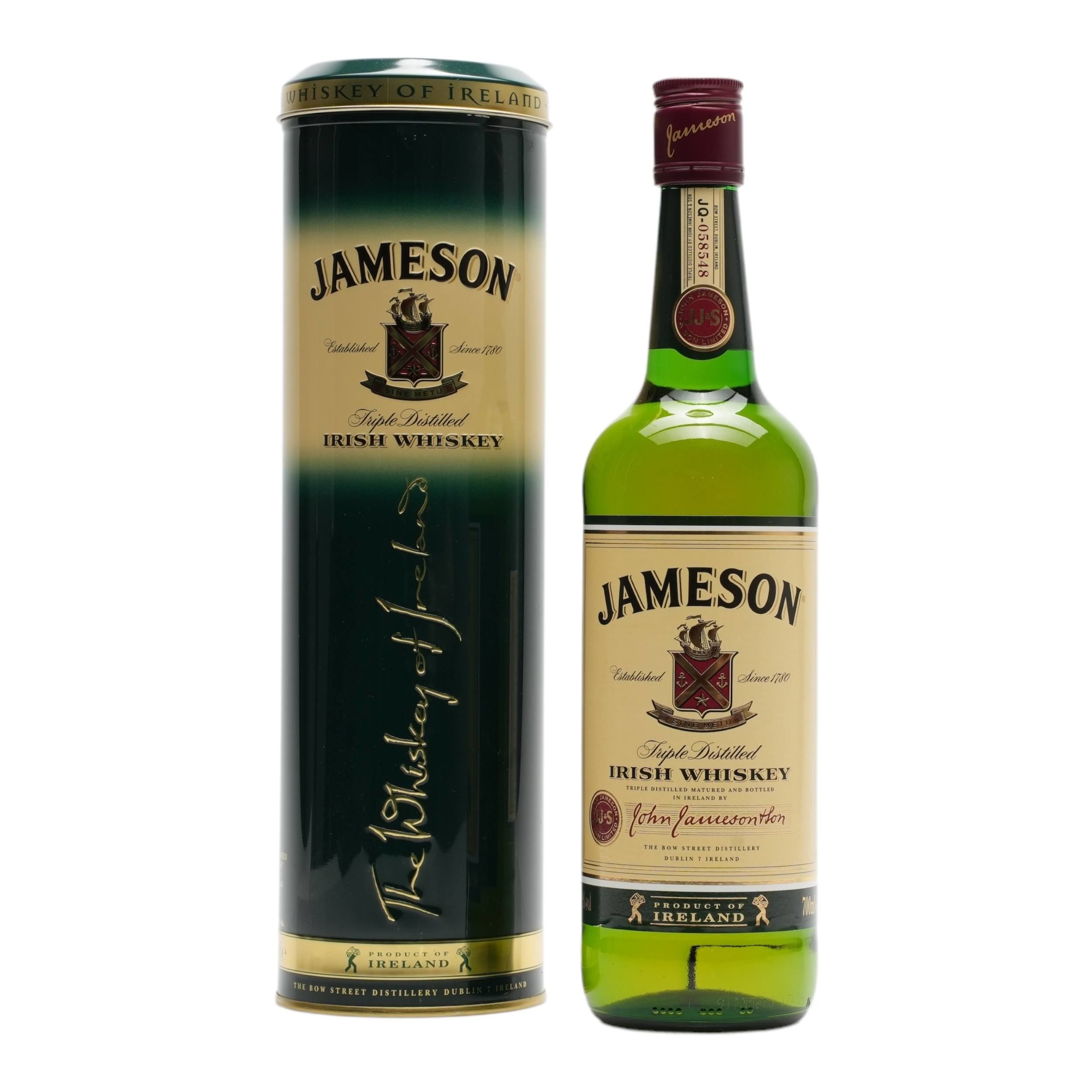 Jameson Triple Distilled with Metal Canister Auction | Australian ...