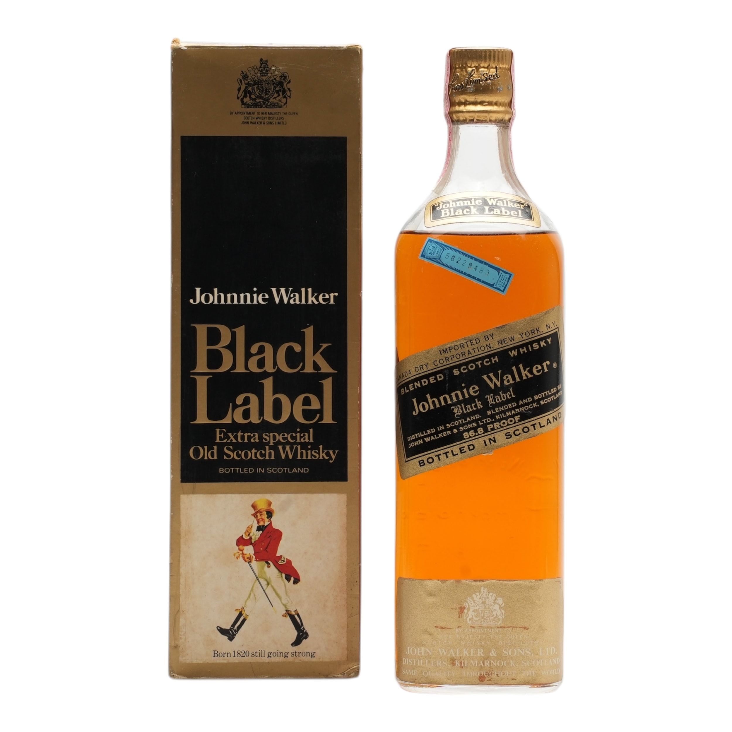 Johnnie Walker Black Label 1960s (4/5 Quart) Auction | Australian ...