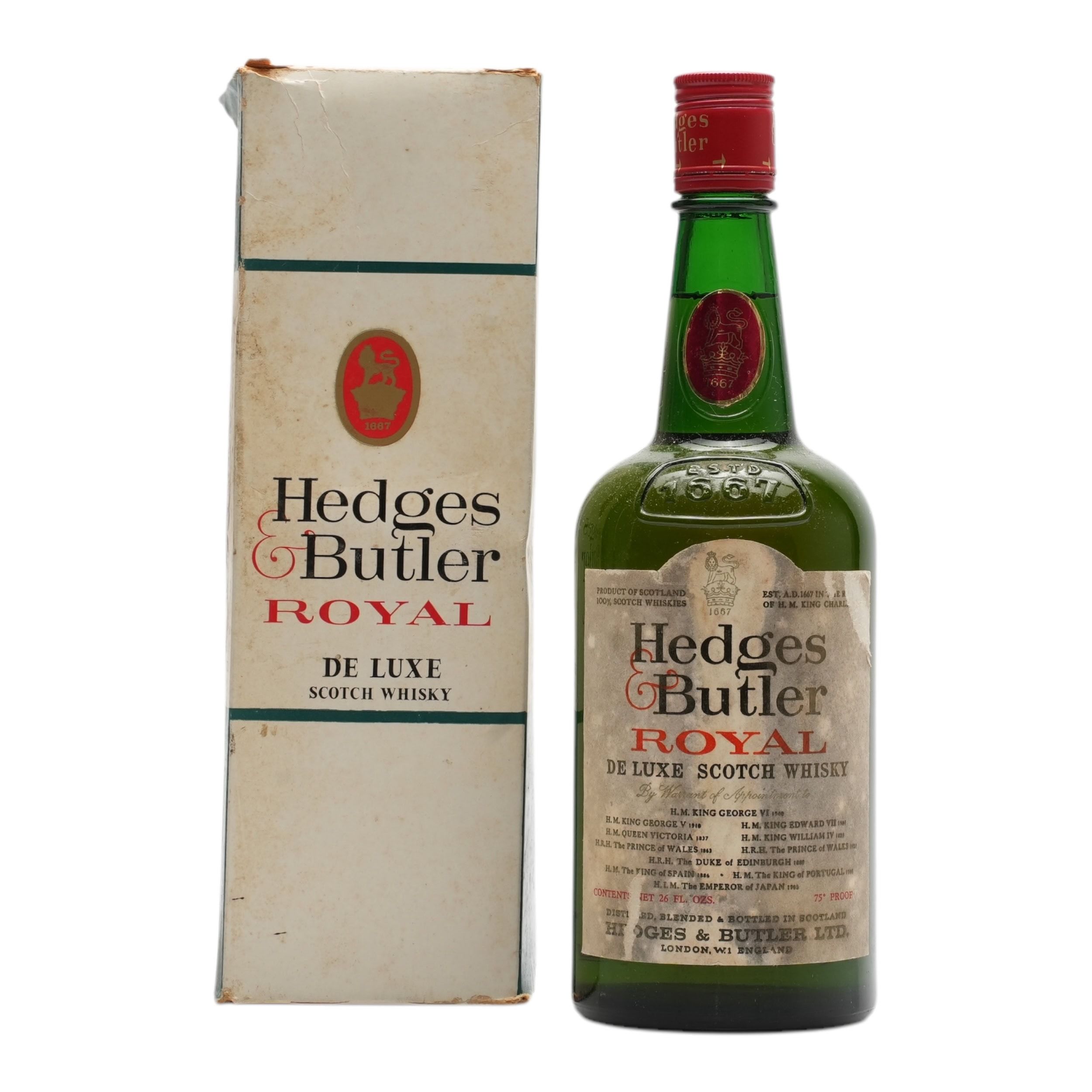 Hedges & Butler Royal De Luxe 1970s (26 Fl Oz) Auction | Australian ...