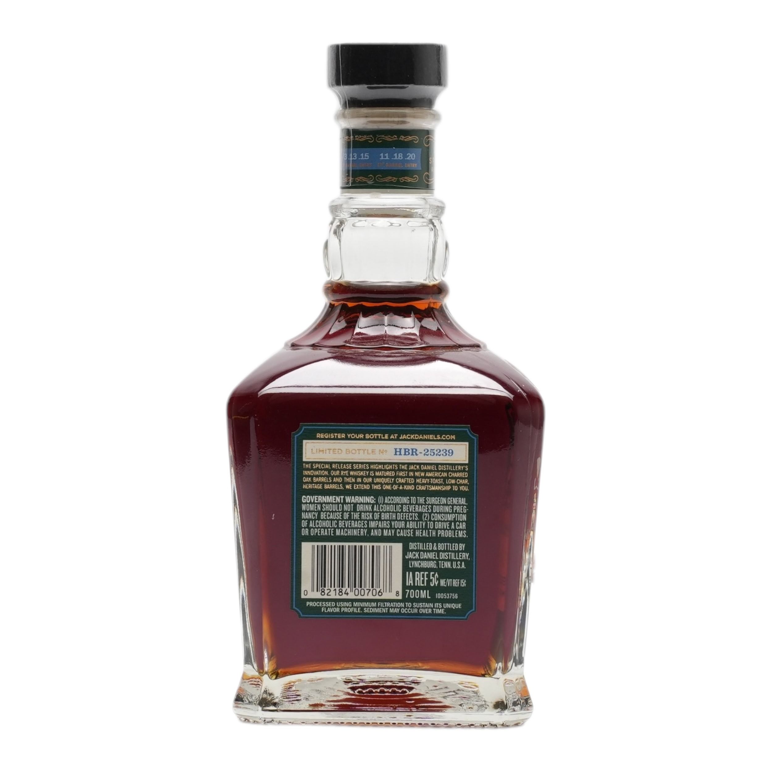 Jack Daniel's Heritage Rye Twice Barreled 2023 Special Release Auction ...