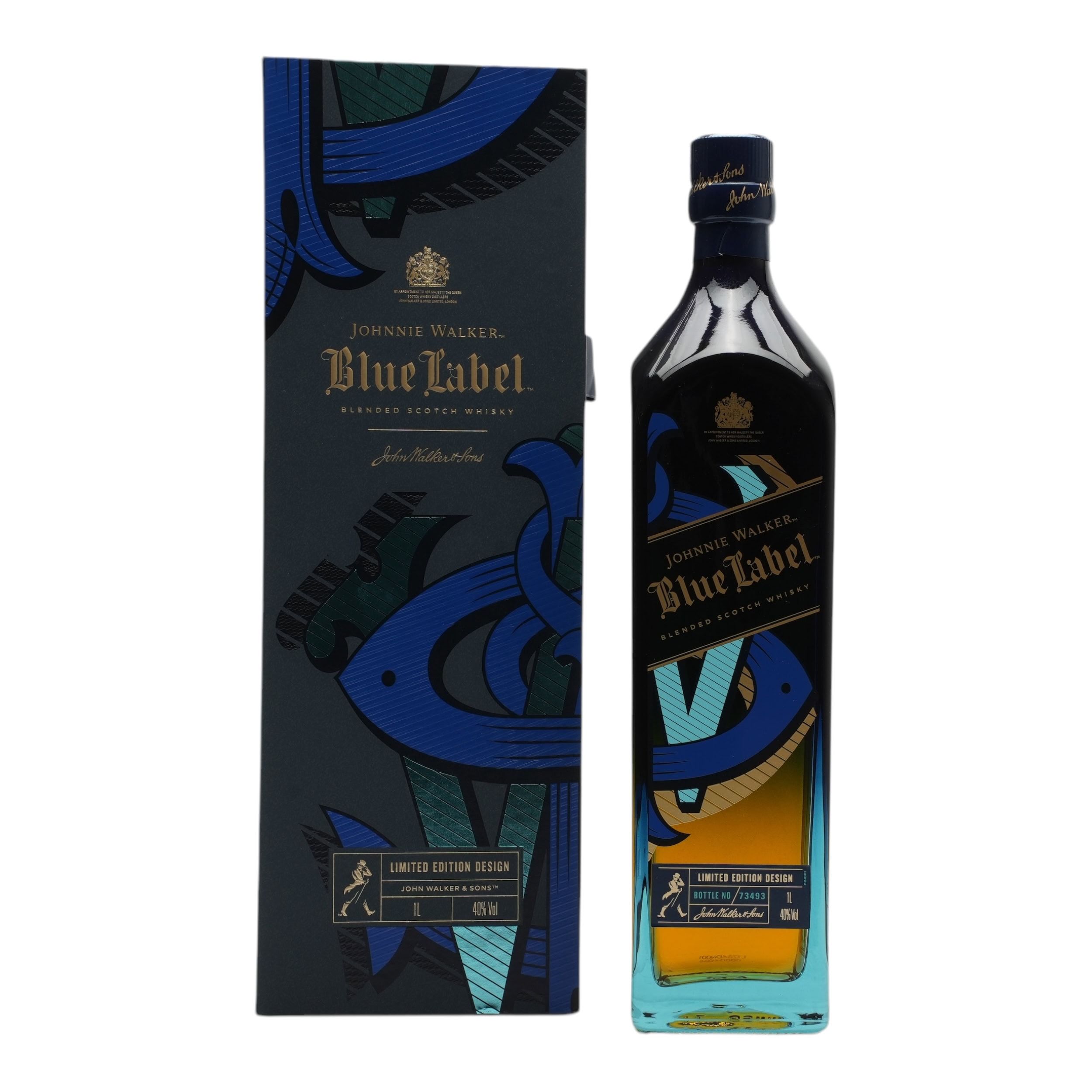 Johnnie Walker Blue Label Limited Edition Design (1000ml) Auction ...