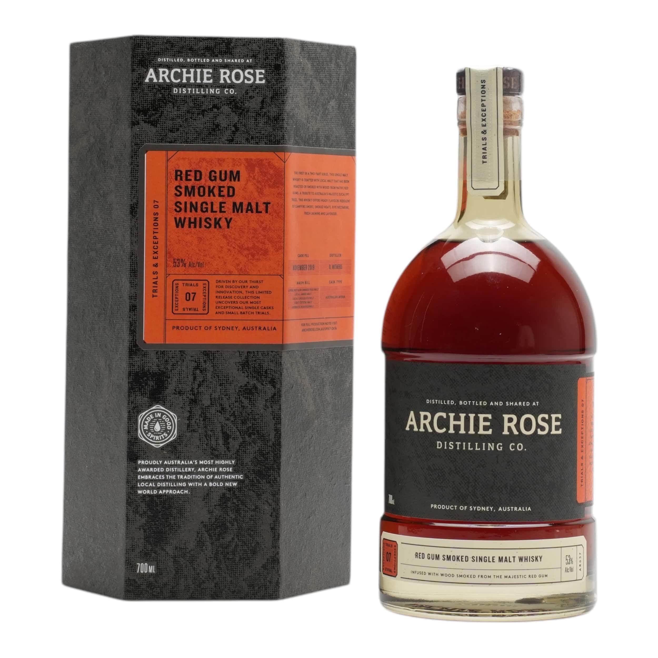Archie Rose Red Gum Smoked Single Malt Auction | Australian Whisky Auctions